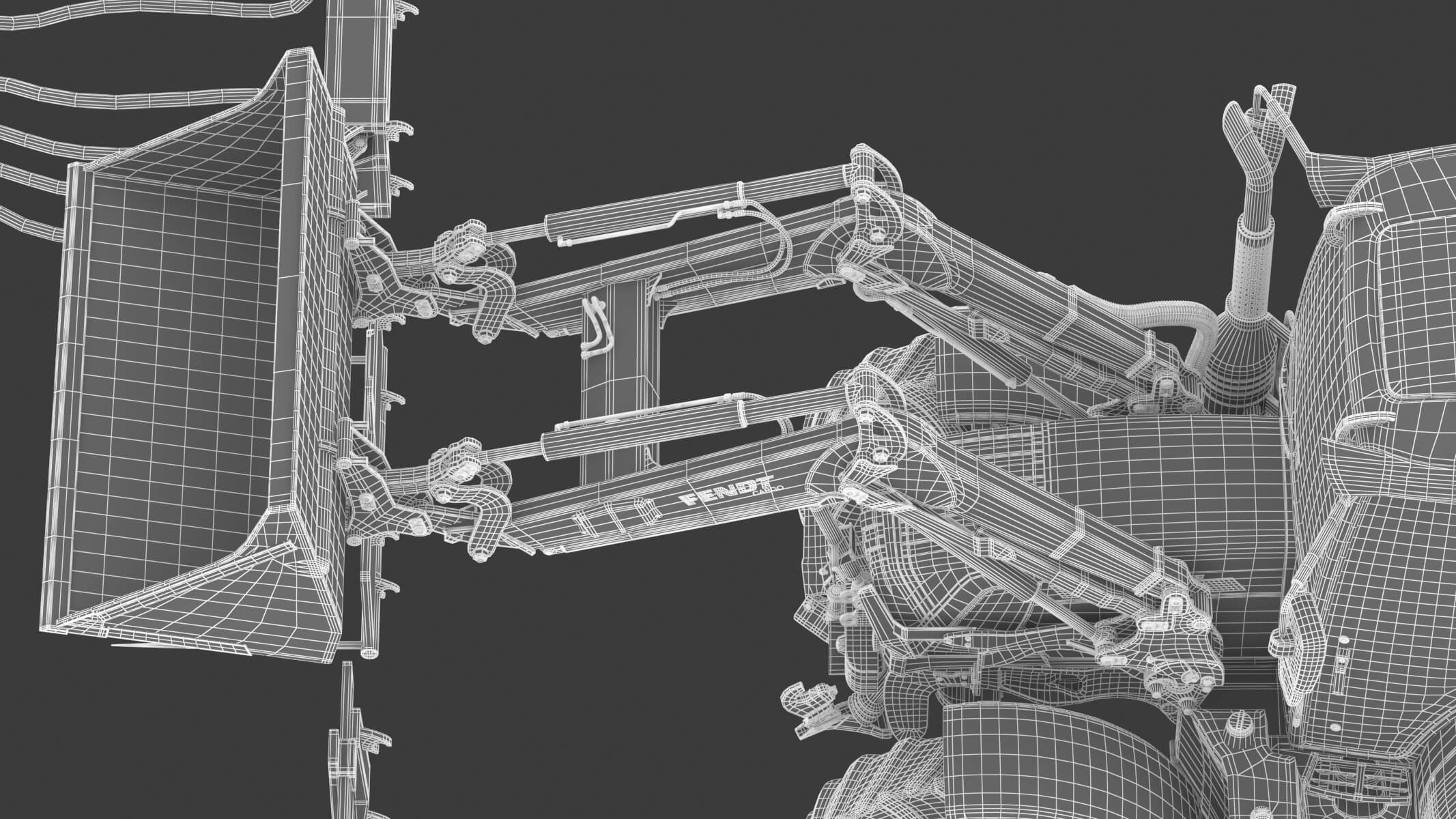 Fendt Cargo Frontloader - 3D Model by frezzy