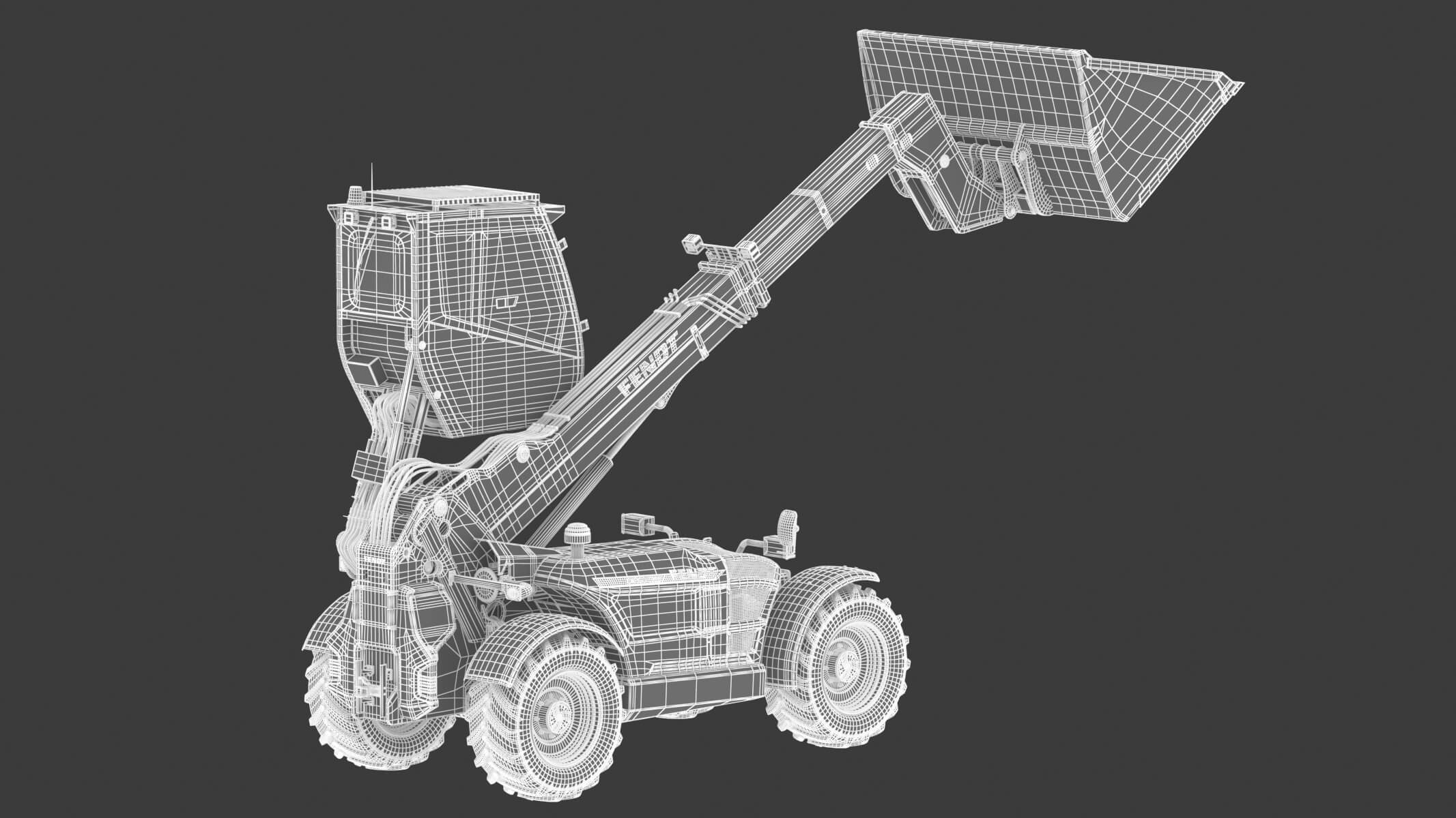 Fendt Cargo T955 Telehandler - 3D Model by frezzy