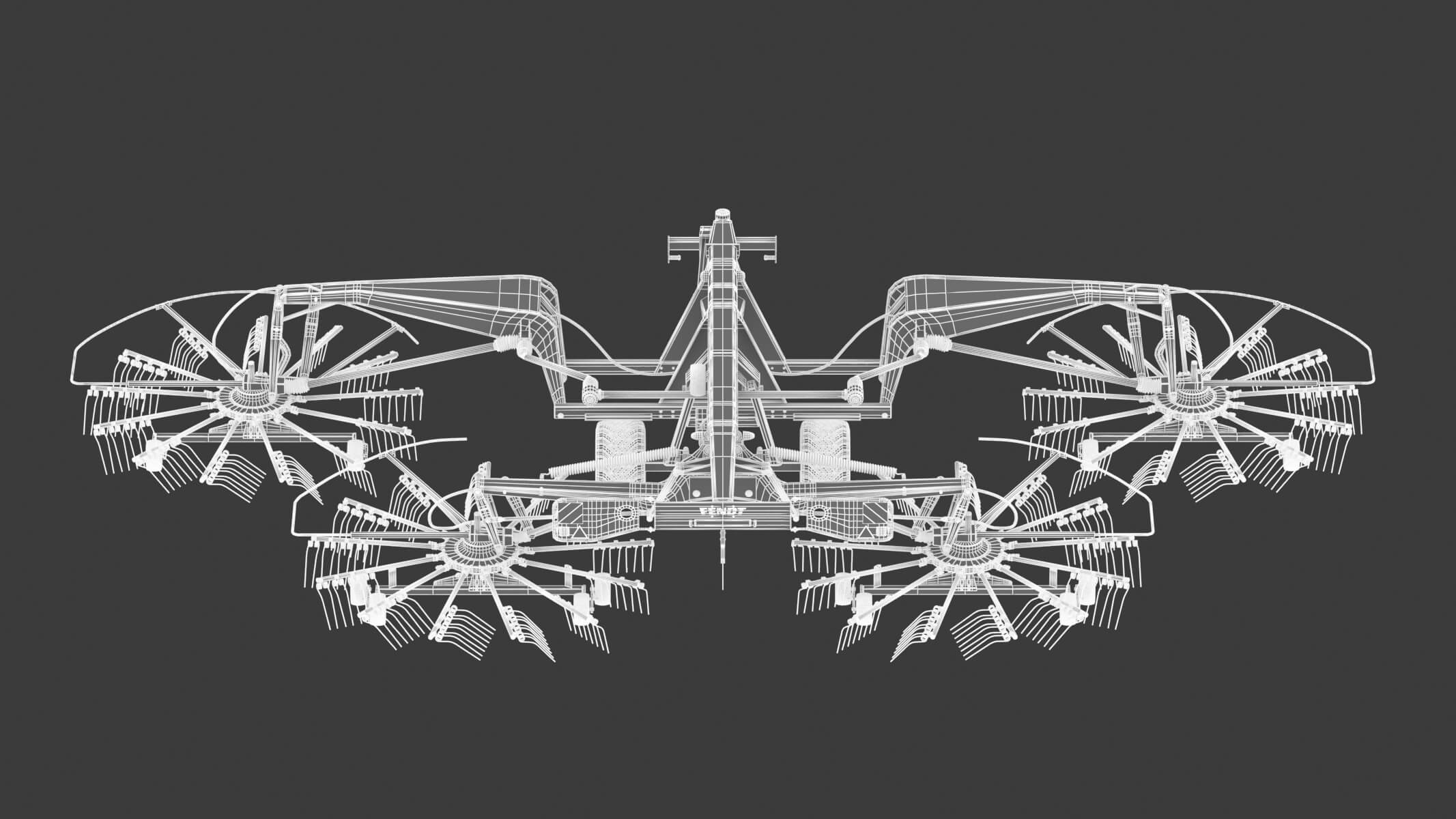Fendt Former Rakes - 3D Model by frezzy