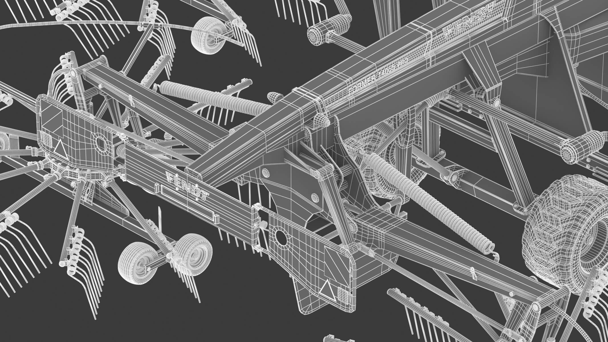 Fendt Former Rakes - 3D Model by frezzy