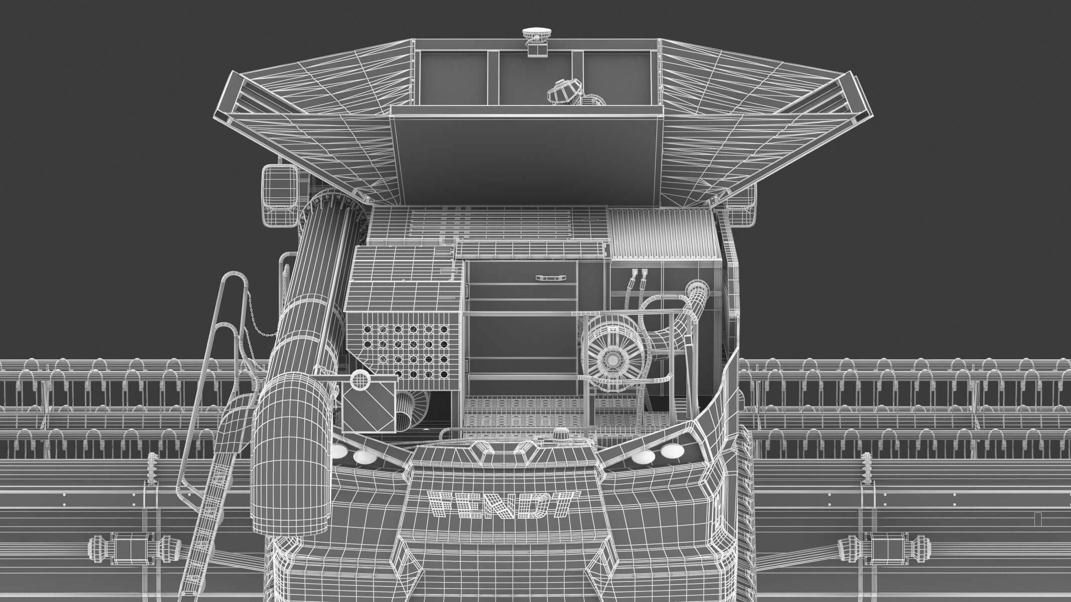 Fendt IDEAL Combine Harvester - 3D Model by frezzy