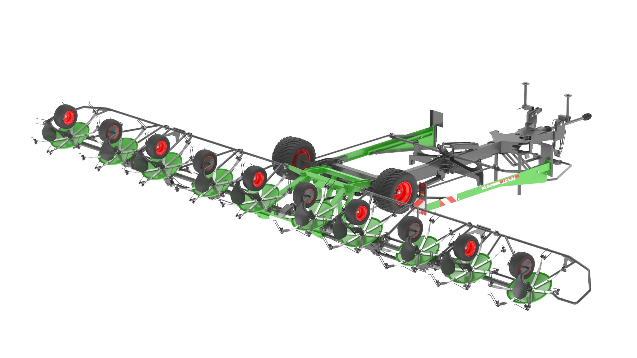 Fendt Lotus Tedder - 3D Model by frezzy