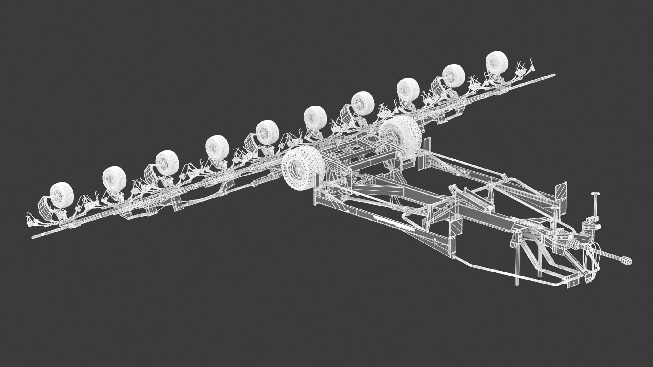 Fendt Lotus Tedder - 3D Model by frezzy