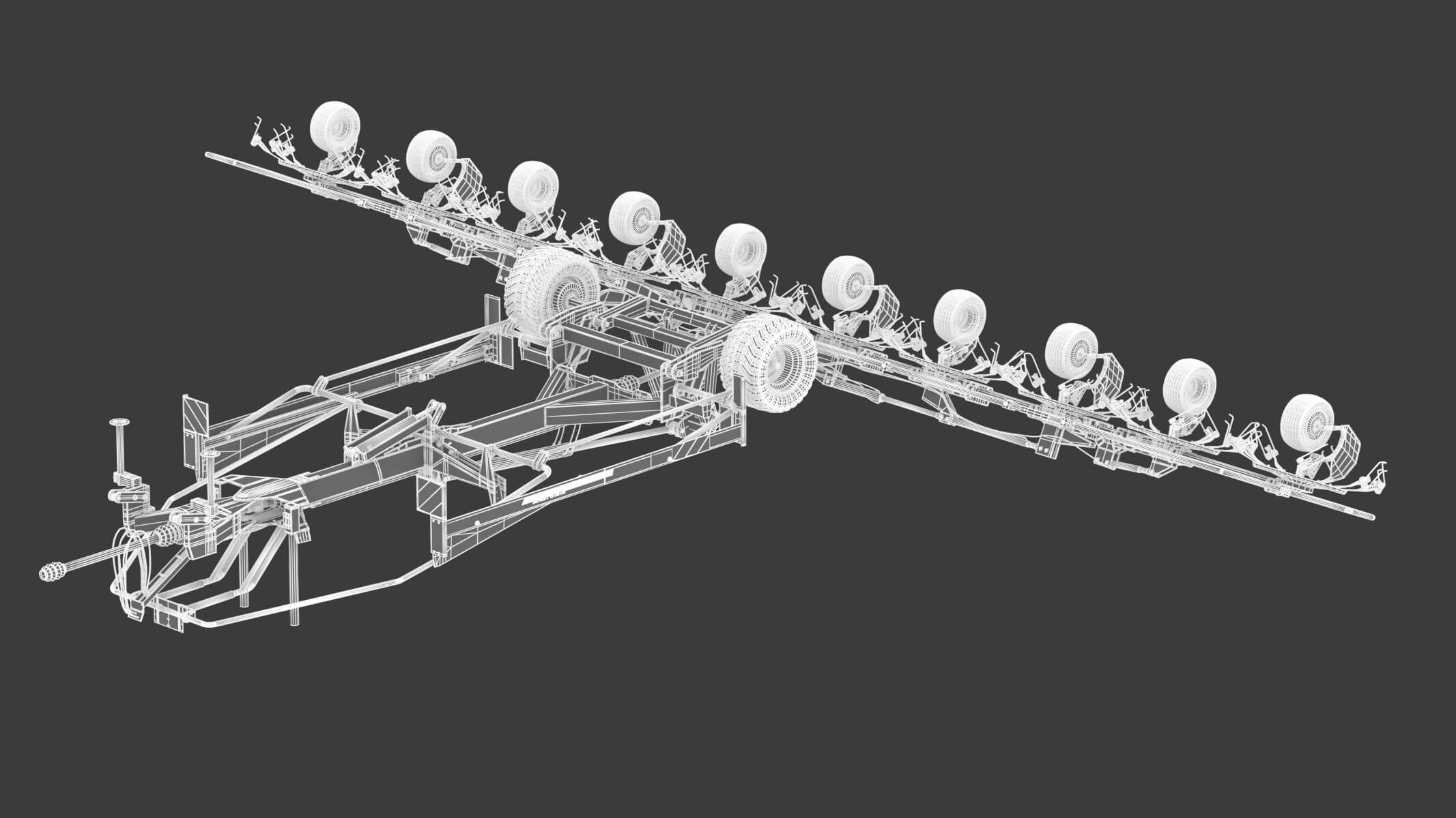 Fendt Lotus Tedder - 3D Model by frezzy