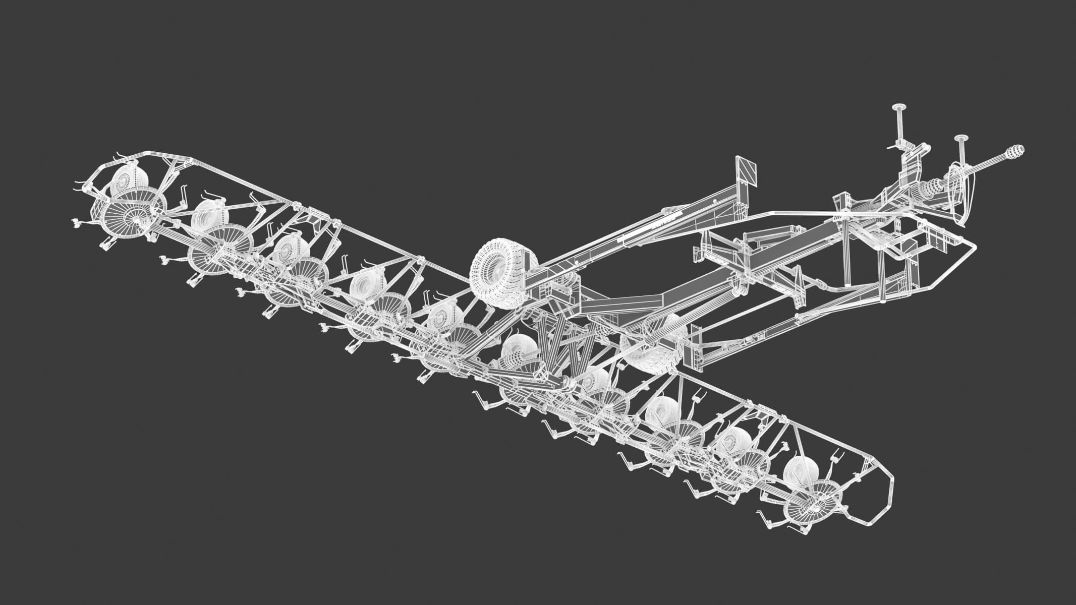 Fendt Lotus Tedder - 3D Model by frezzy