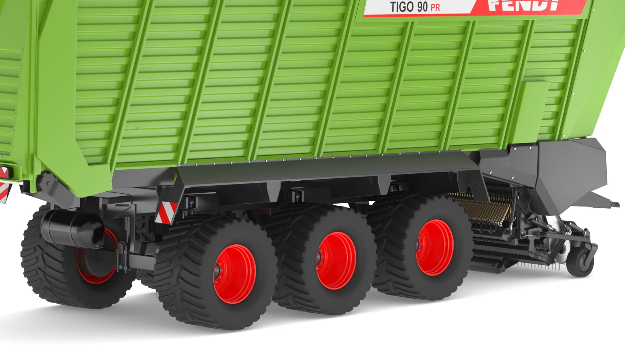 Fendt Tigo Forage Wagons 6 Wheels - 3D Model by frezzy