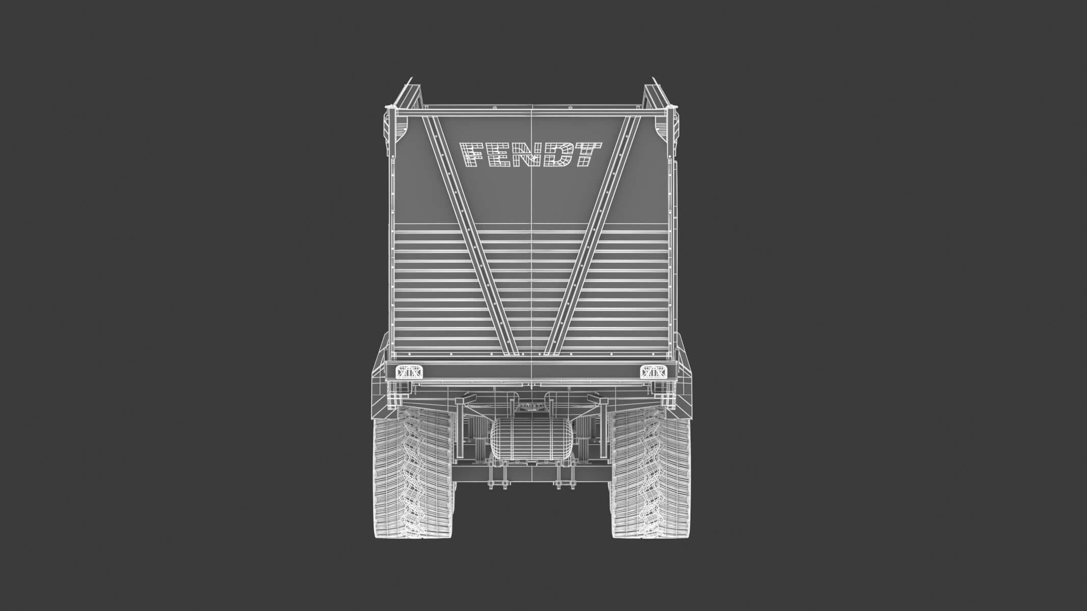 Fendt Tigo Forage Wagons 6 Wheels - 3D Model by frezzy