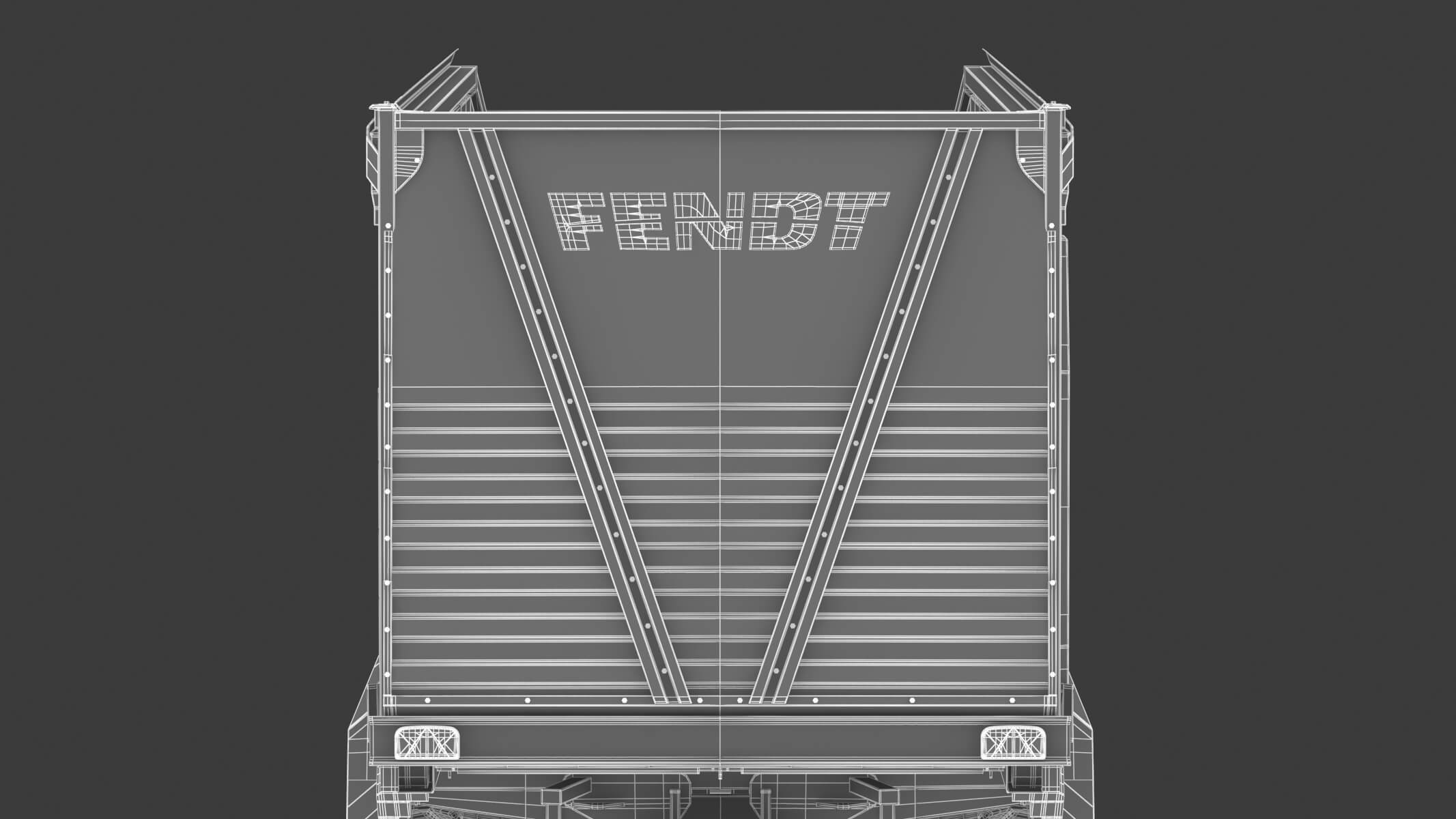 Fendt Tigo Forage Wagons 6 Wheels - 3D Model by frezzy