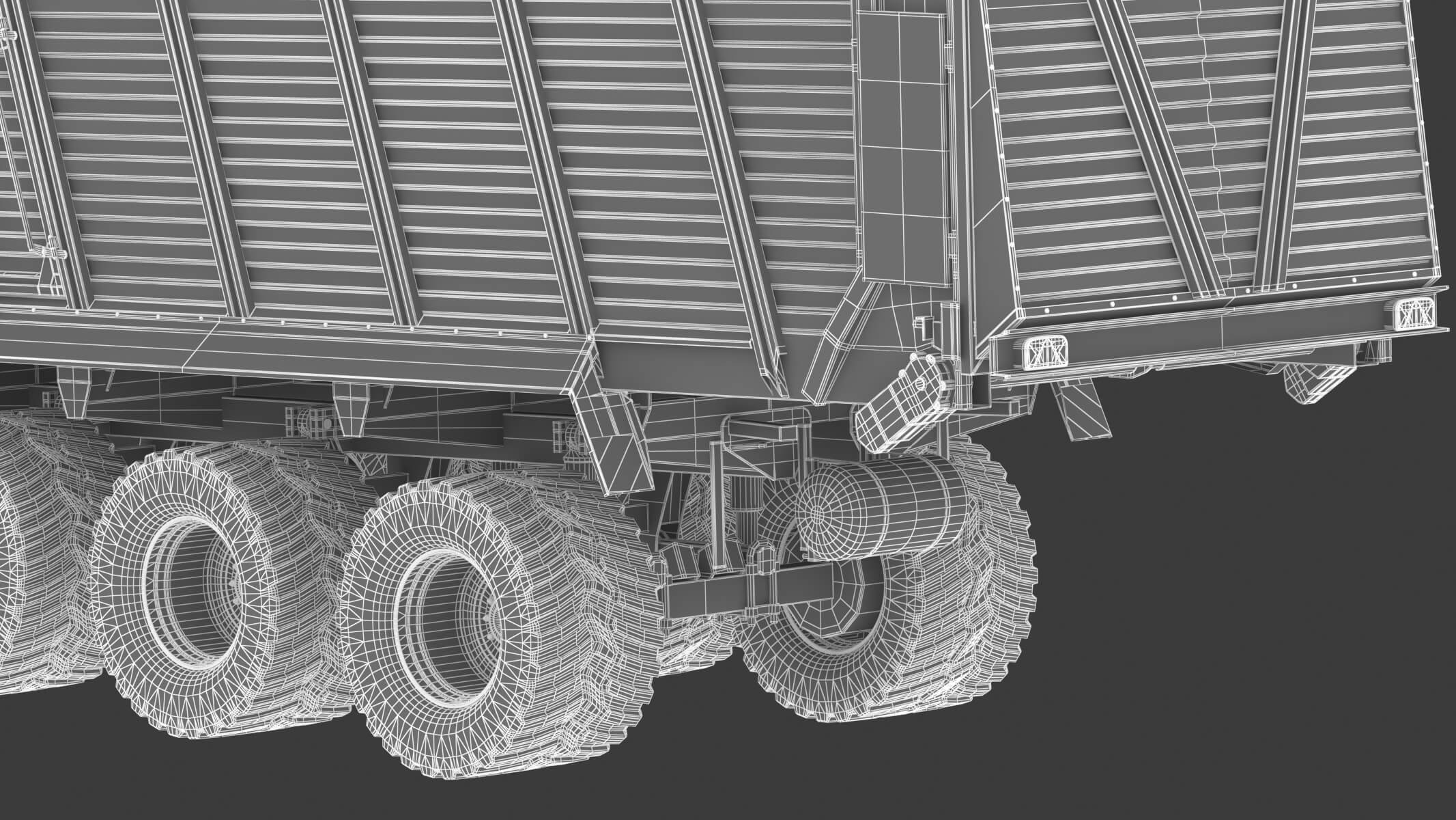 Fendt Tigo Forage Wagons 6 Wheels - 3D Model by frezzy