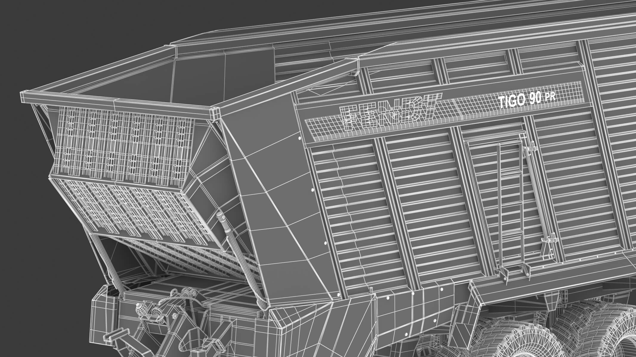 Fendt Tigo Forage Wagons 6 Wheels - 3D Model by frezzy