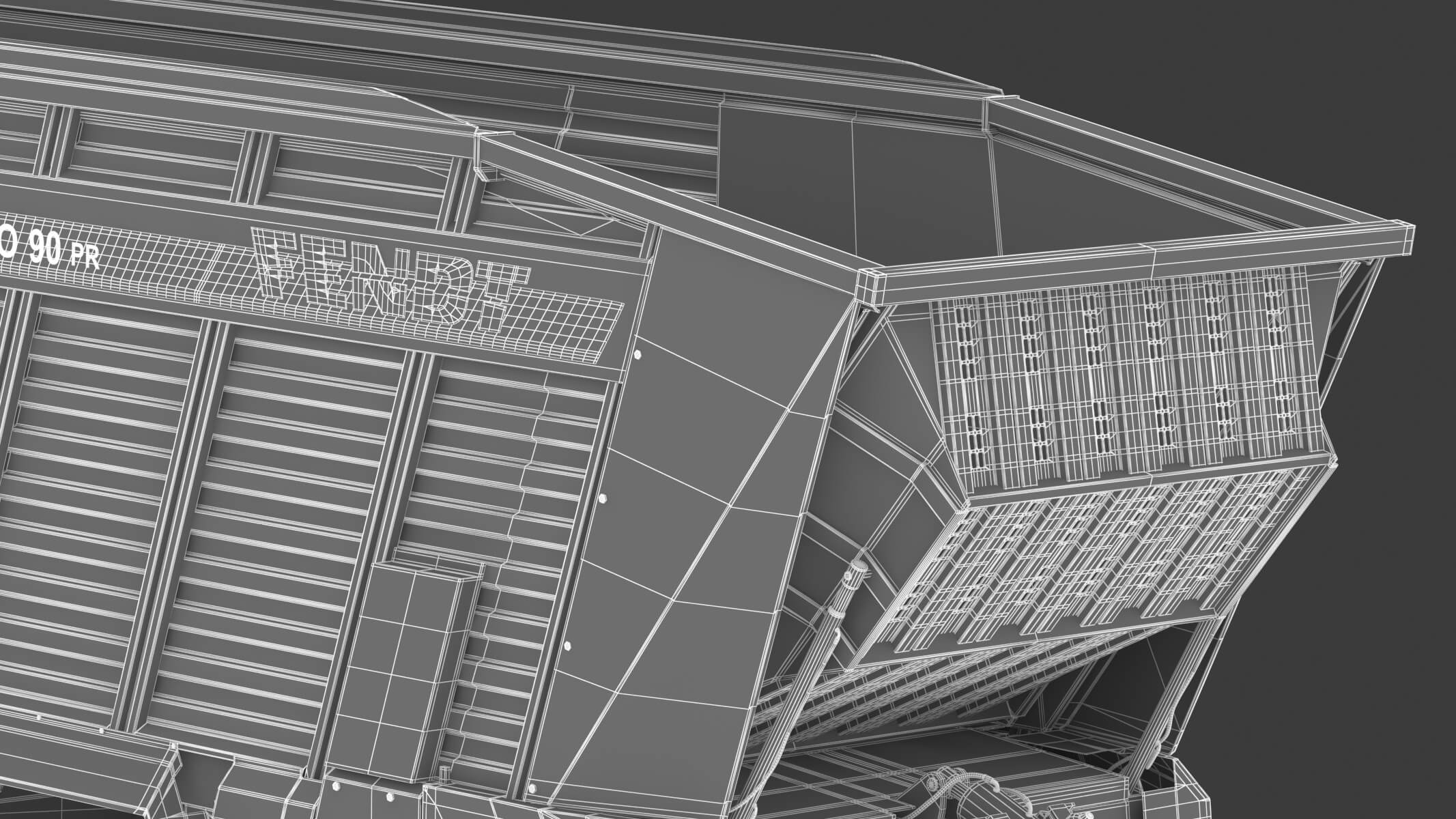 Fendt Tigo Forage Wagons 6 Wheels - 3D Model by frezzy