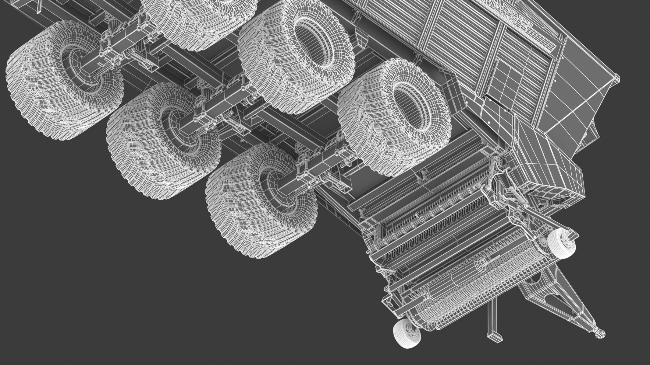 Fendt Tigo Forage Wagons 6 Wheels - 3D Model by frezzy