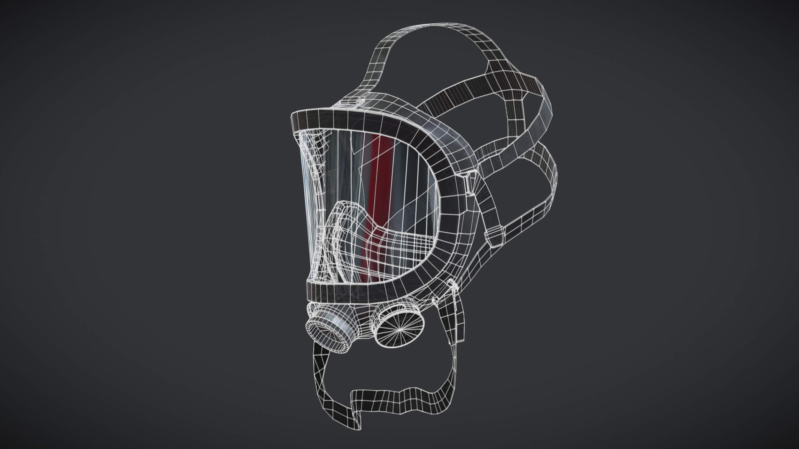 Fernez Willson NATO Mask Low Poly - 3D Model by frezzy