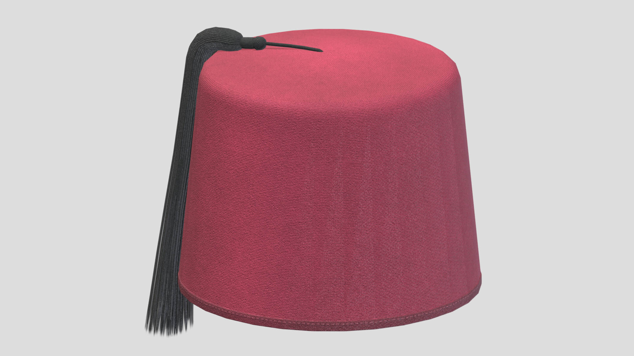 Fez Hat Low Poly - 3D Model by frezzy