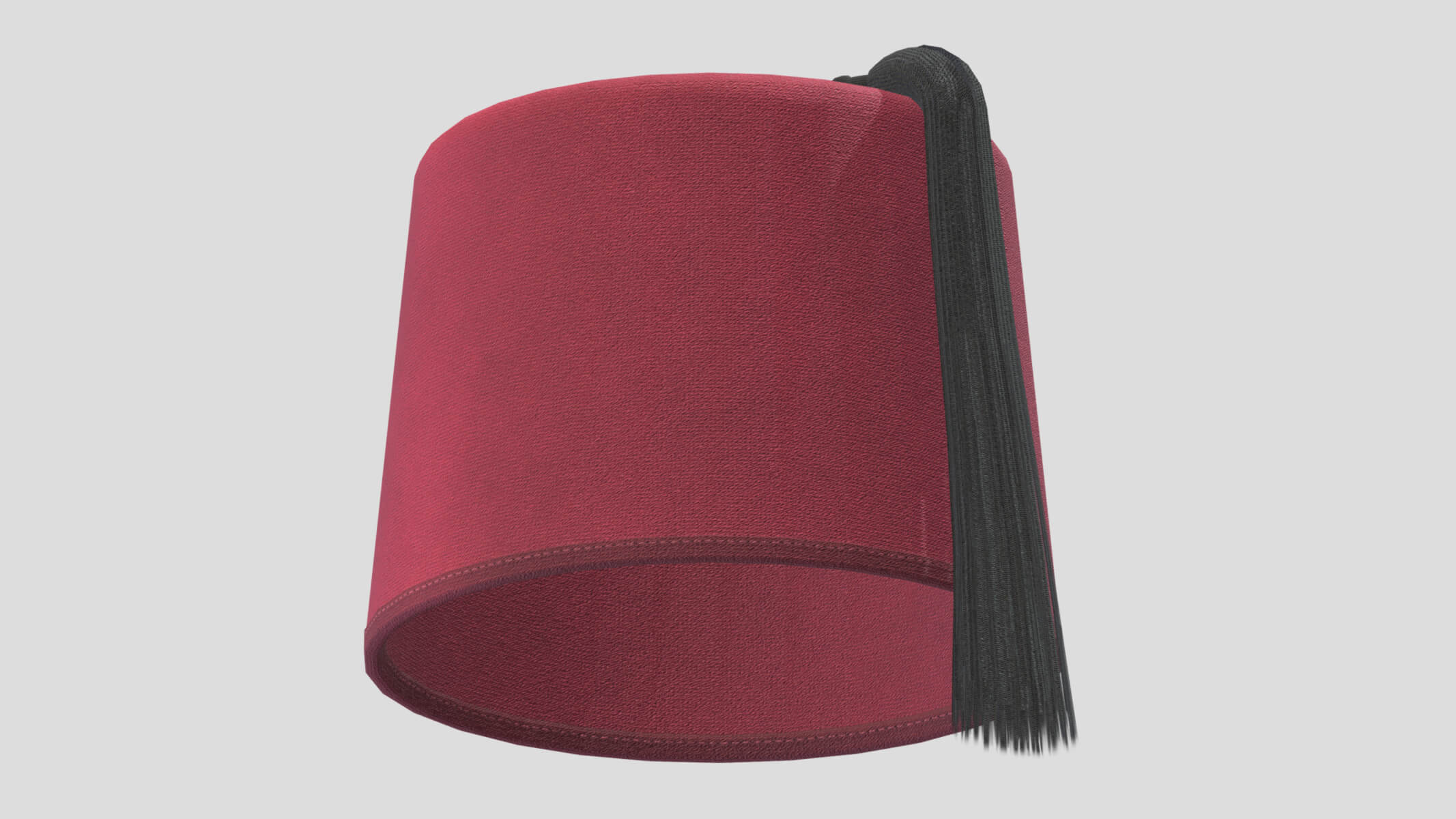 Fez Hat Low Poly - 3D Model by frezzy