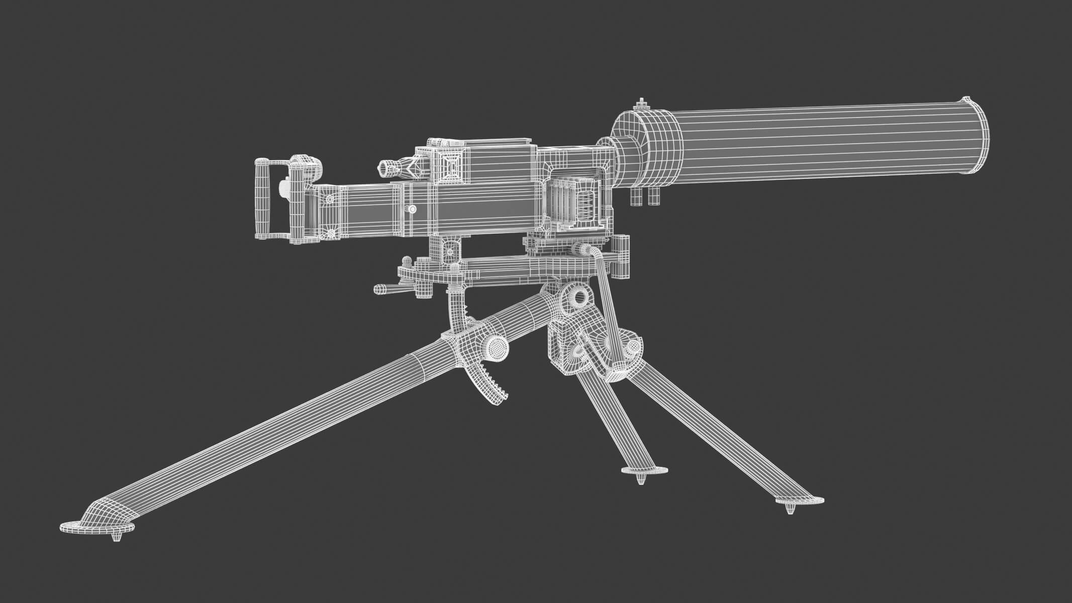 Fiat-Revelli Modello 1914 3D Model by frezzy