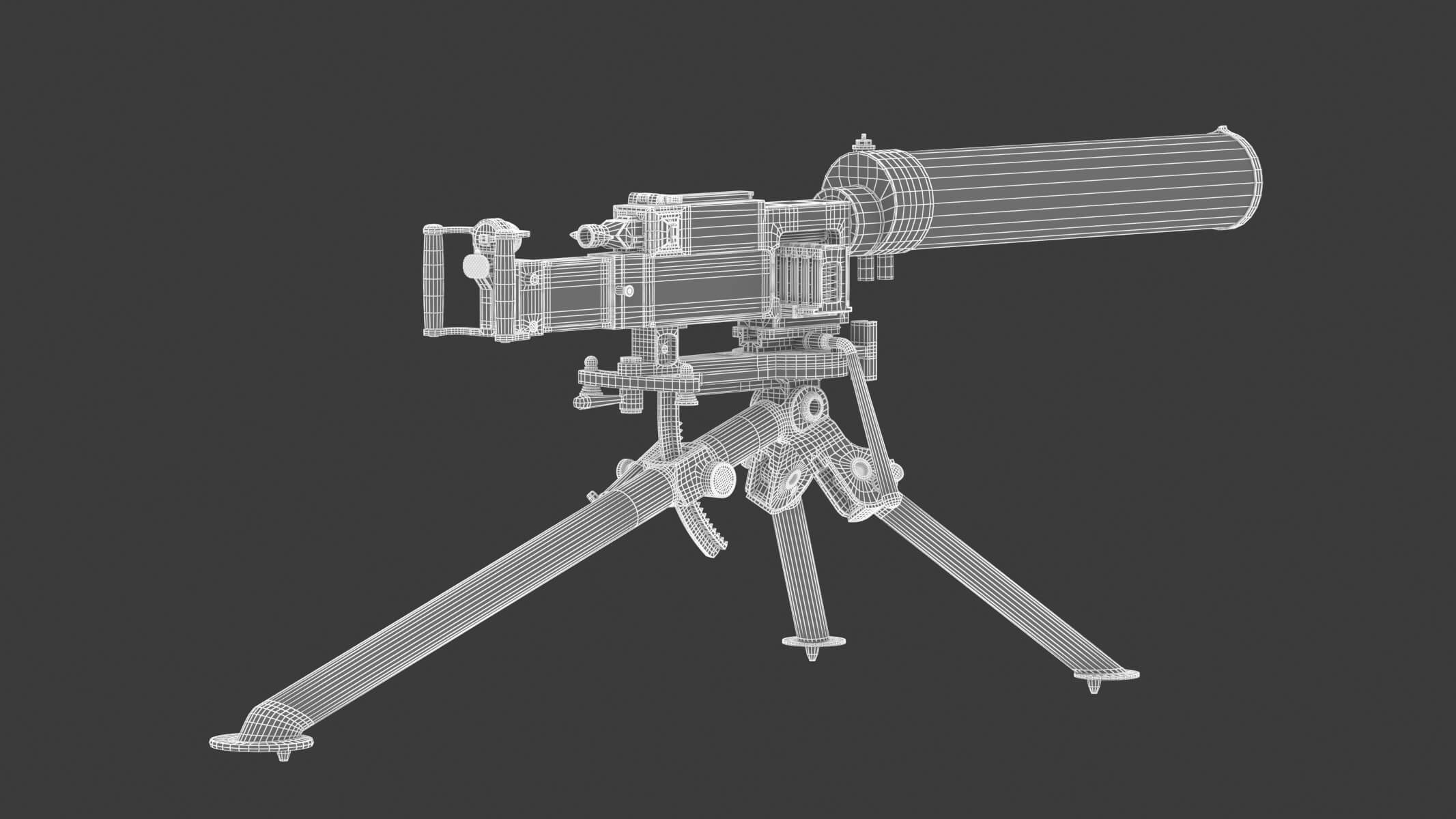 Fiat-Revelli Modello 1914 3D Model by frezzy