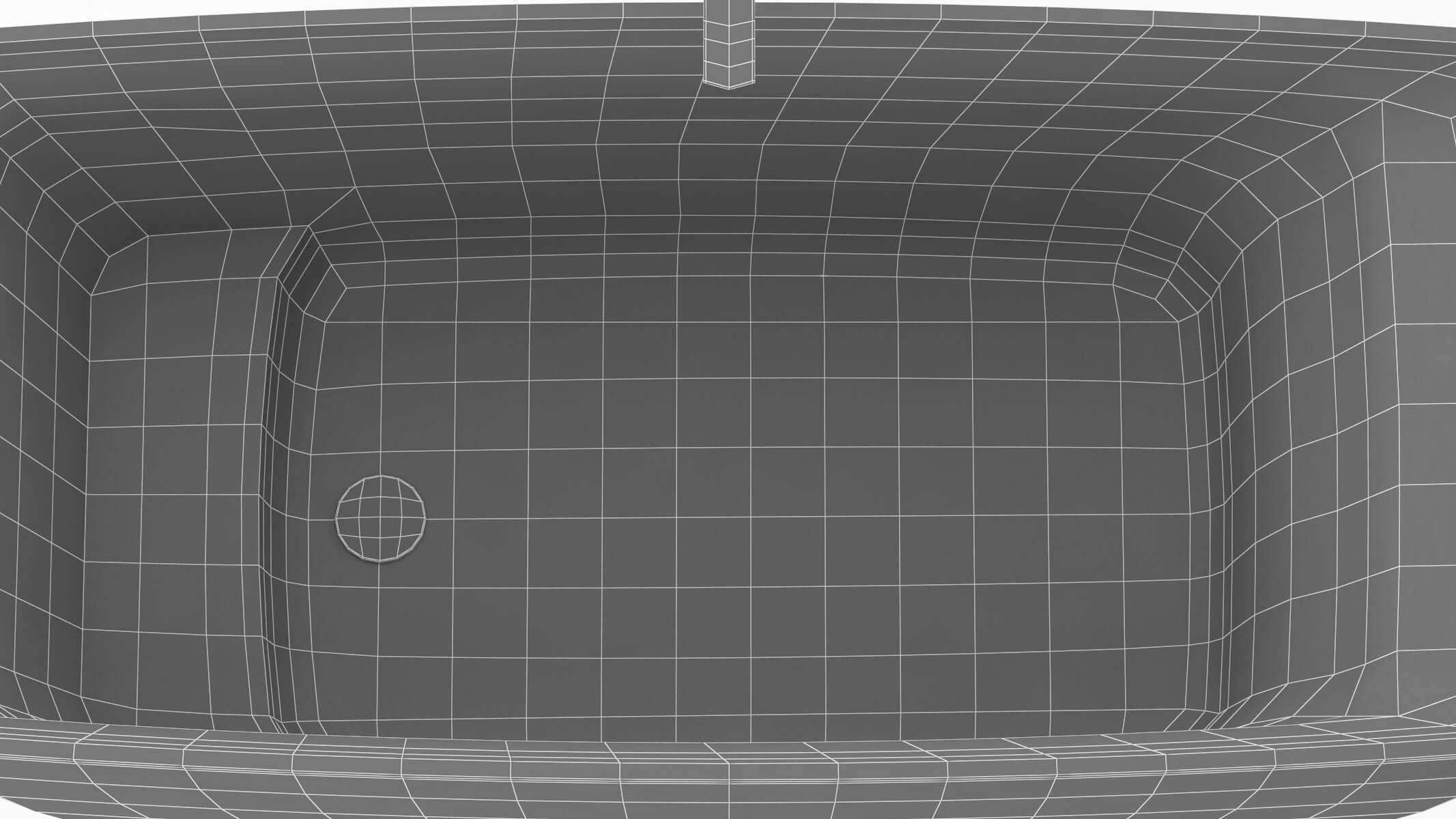 Flotation Freestanding Square Tub - 3D Model by frezzy
