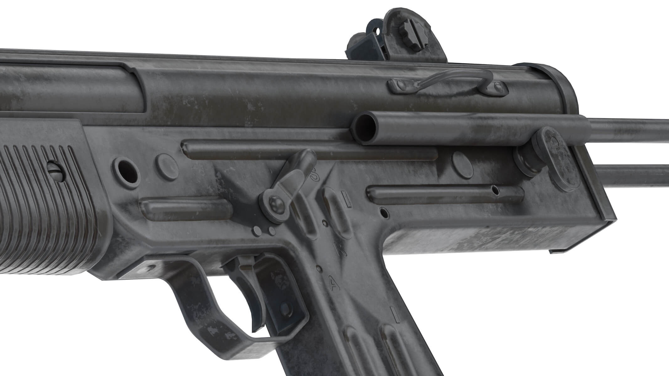 Fmk 3 Submachine Gun Low Poly - 3D Model by frezzy