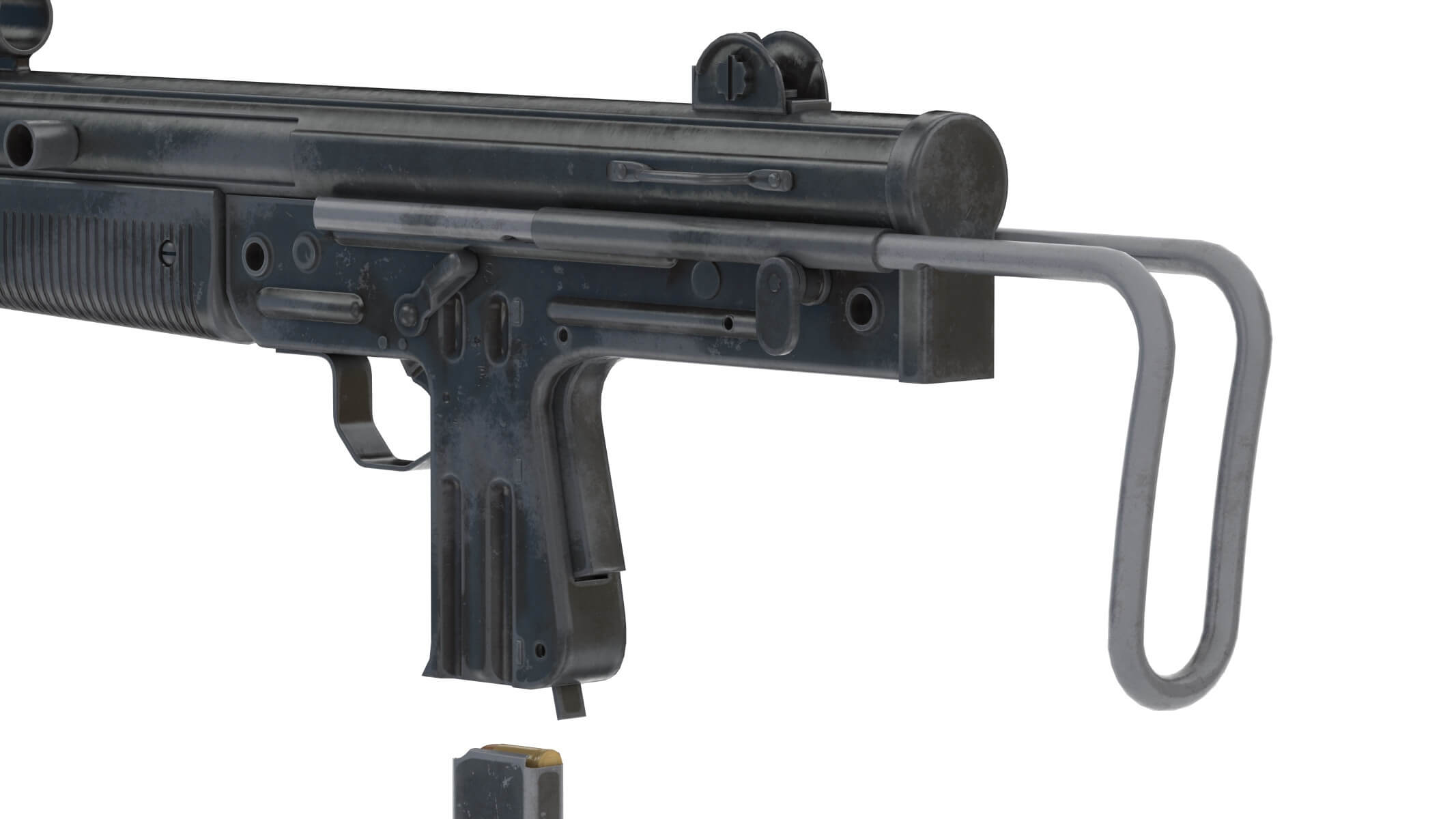 Fmk 3 Submachine Gun Low Poly - 3D Model by frezzy