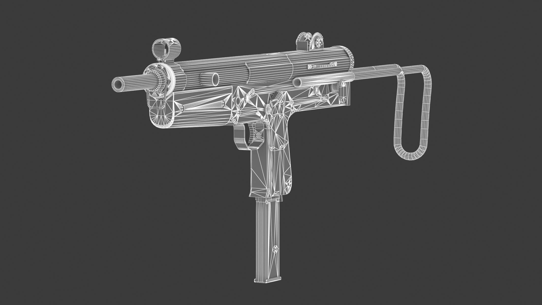 Fmk 3 Submachine Gun Low Poly - 3D Model by frezzy