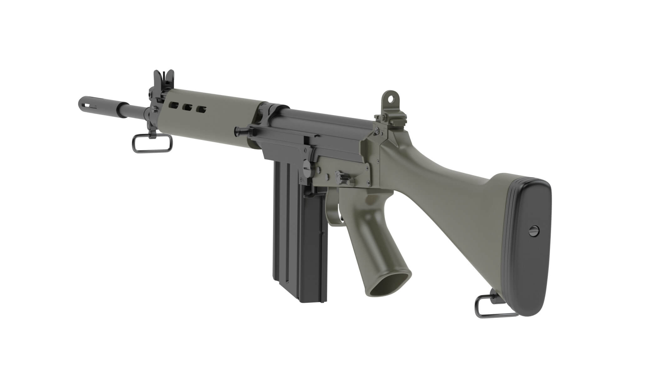 FN FAL - 3D Model by frezzy