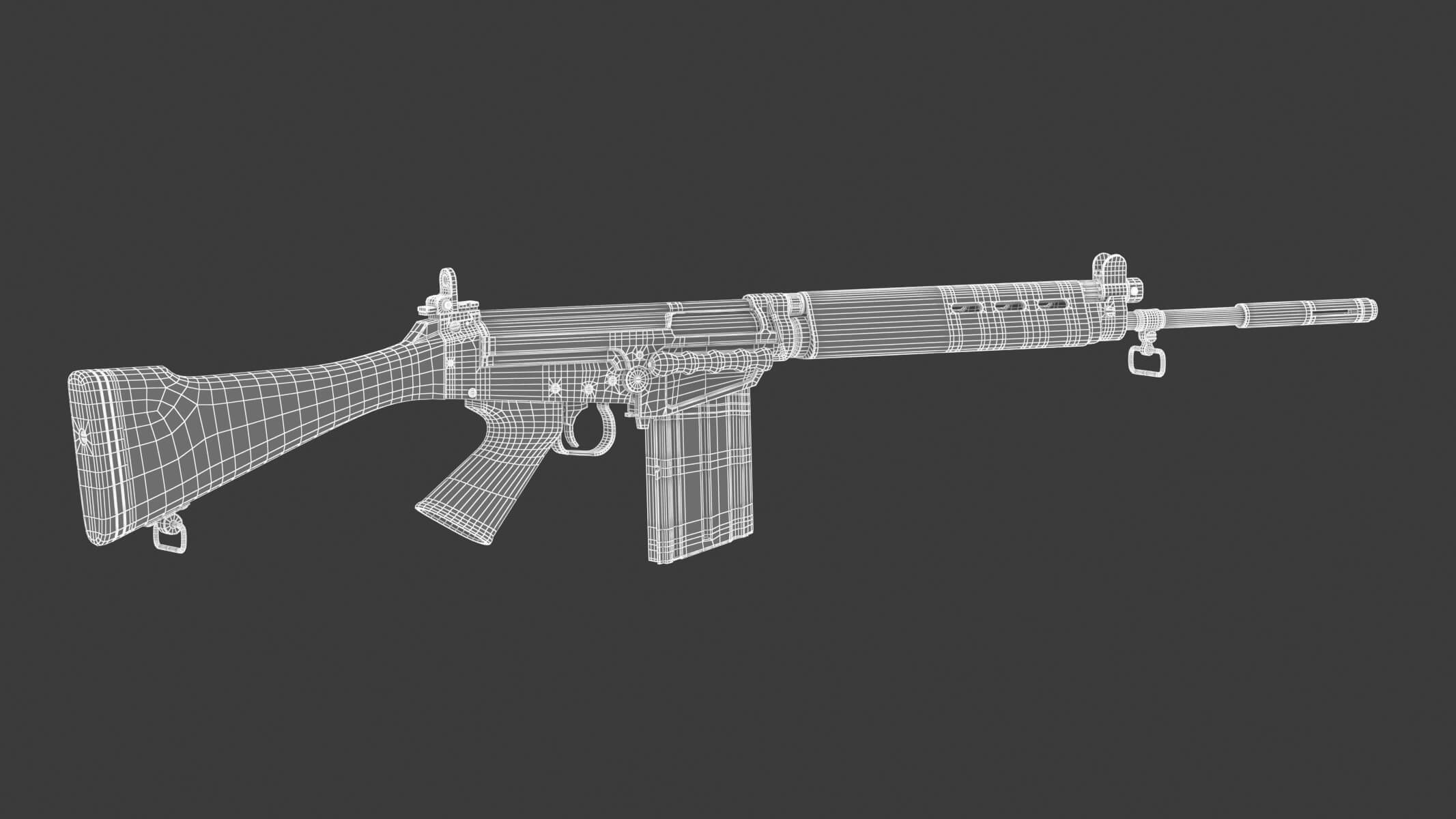 FN FAL - 3D Model by frezzy