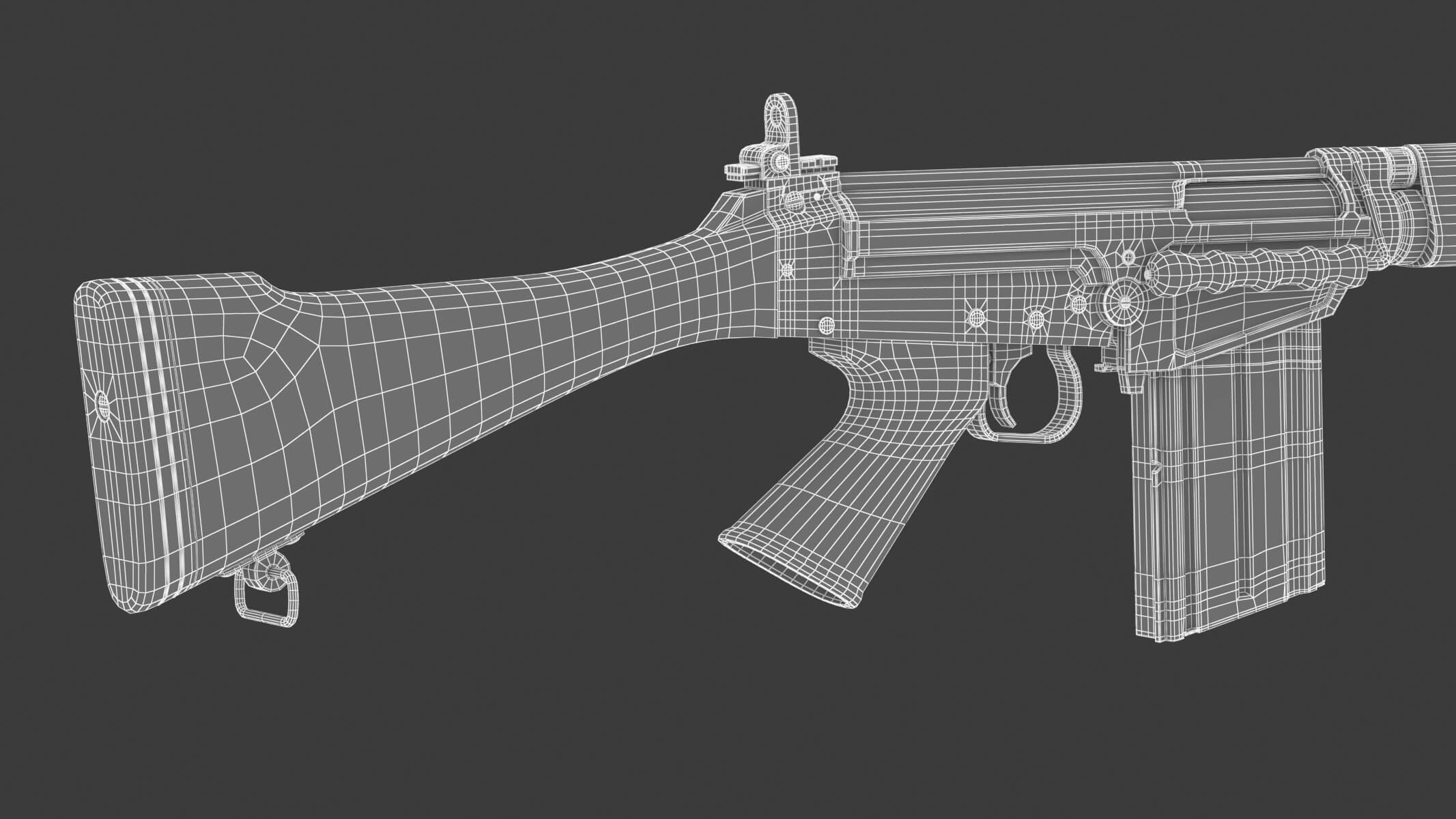 FN FAL - 3D Model by frezzy
