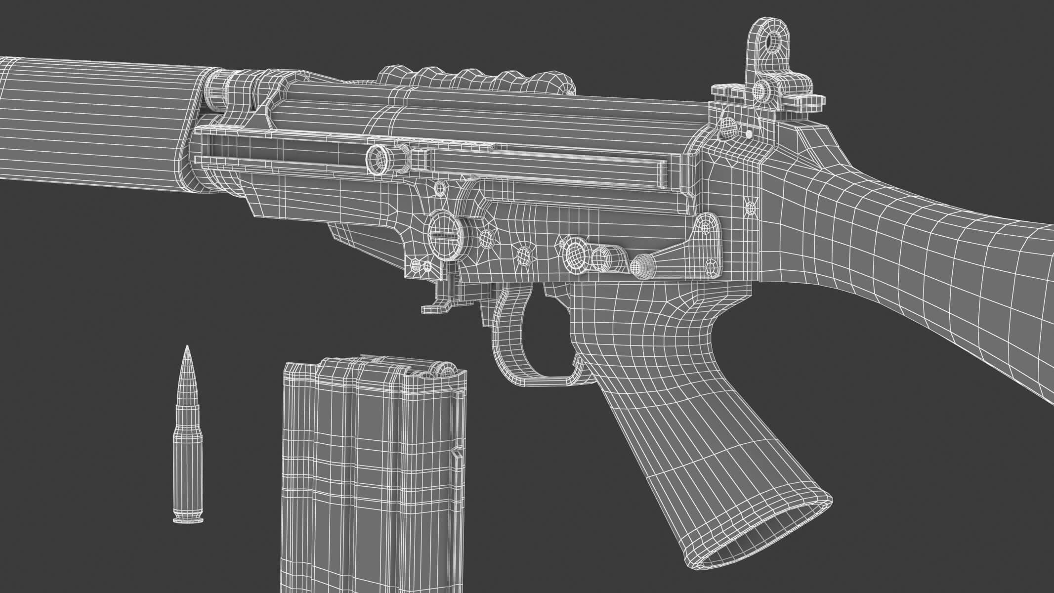 FN FAL - 3D Model by frezzy