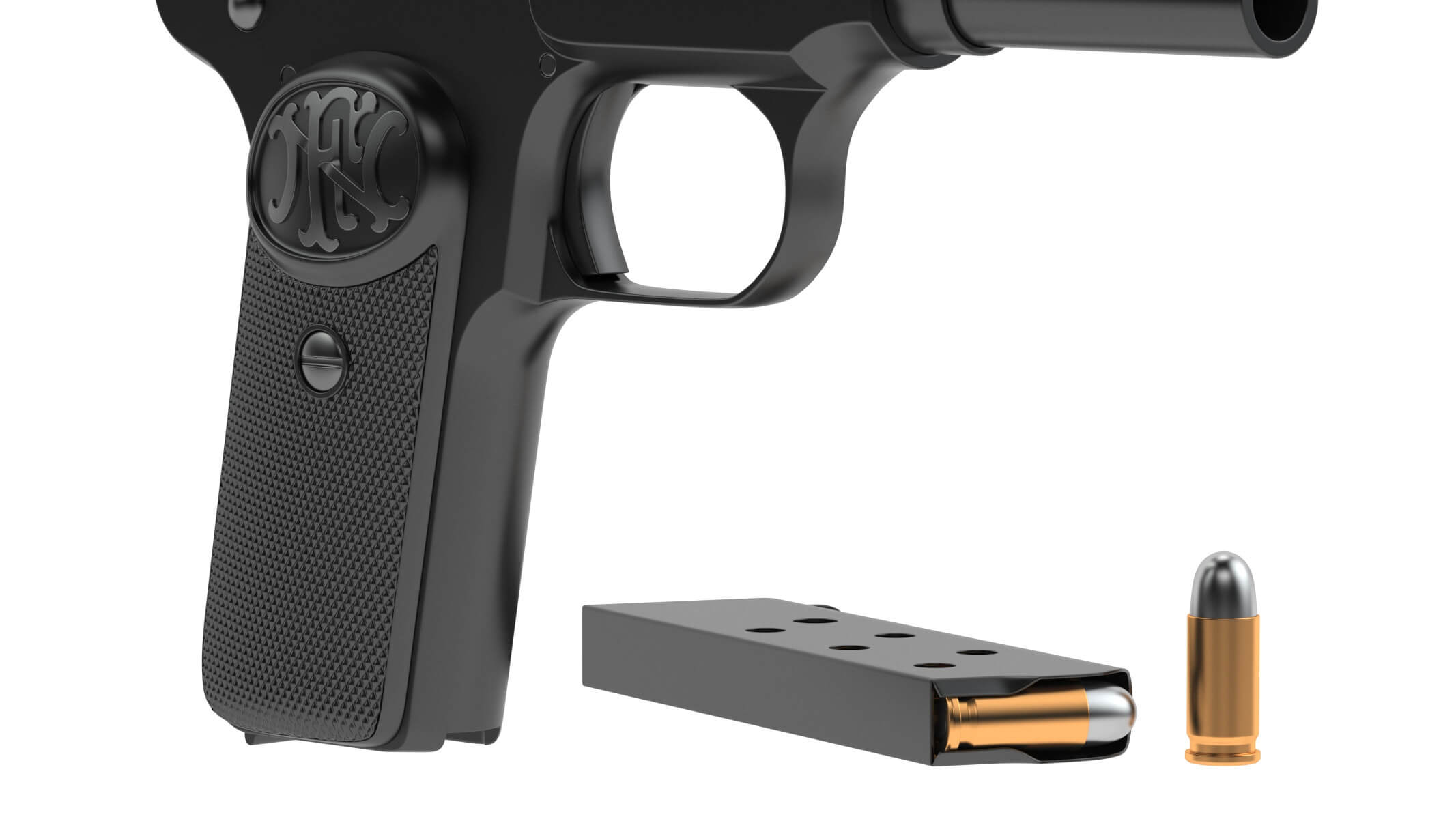 FN M1900 - 3D Model by frezzy