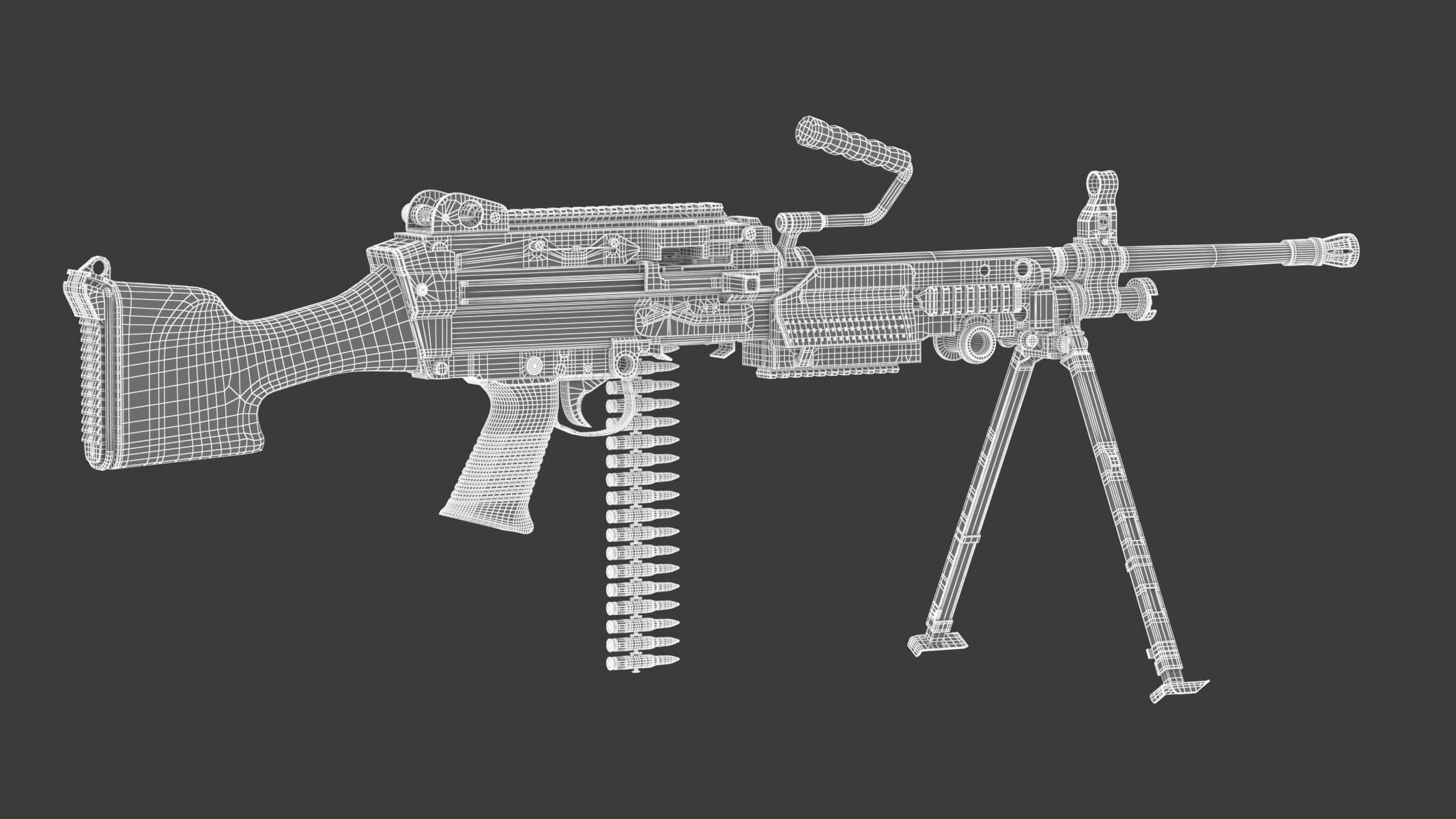 FN MINIMI MK3 - 3D Model by frezzy
