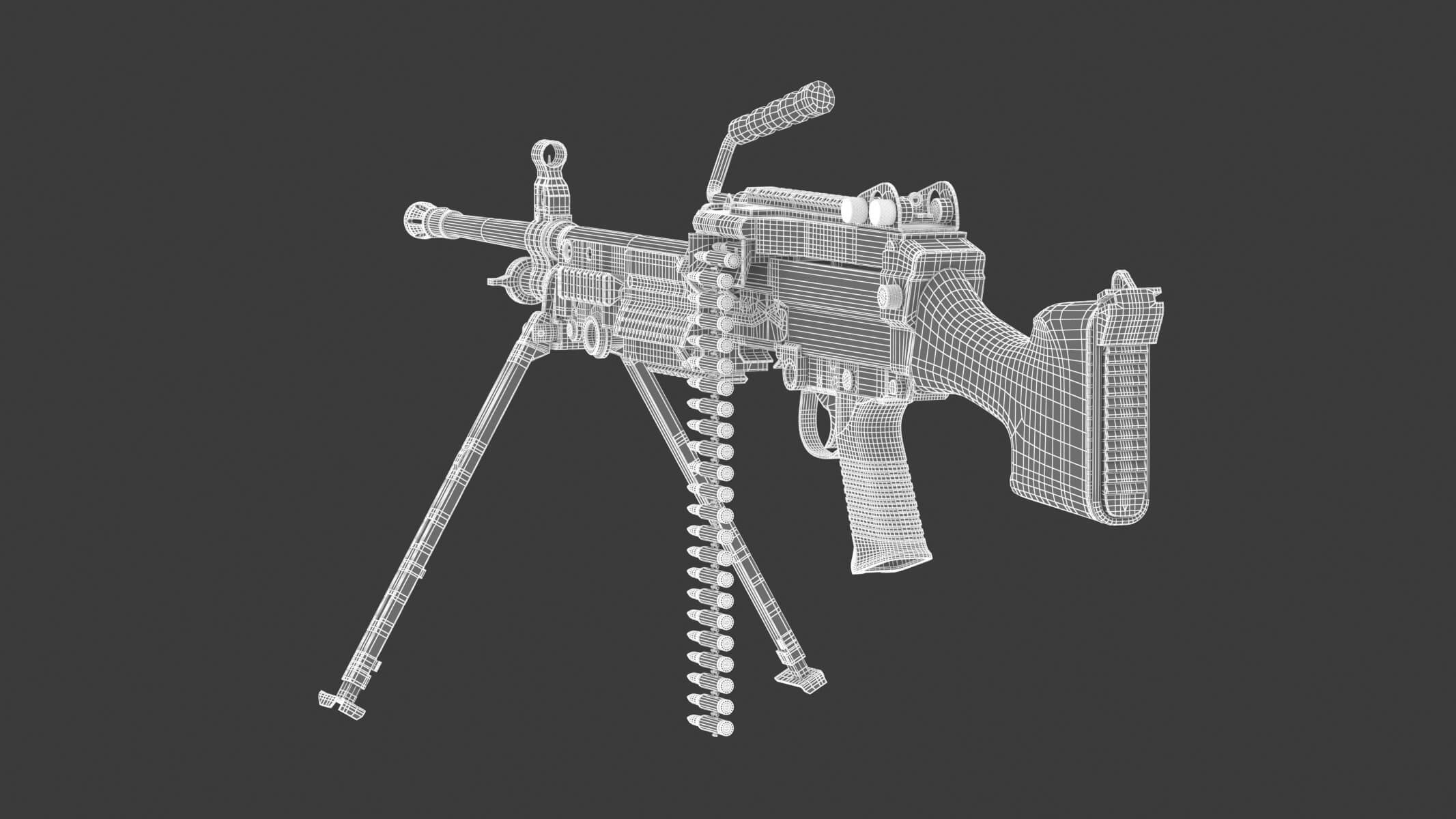 FN MINIMI MK3 - 3D Model by frezzy