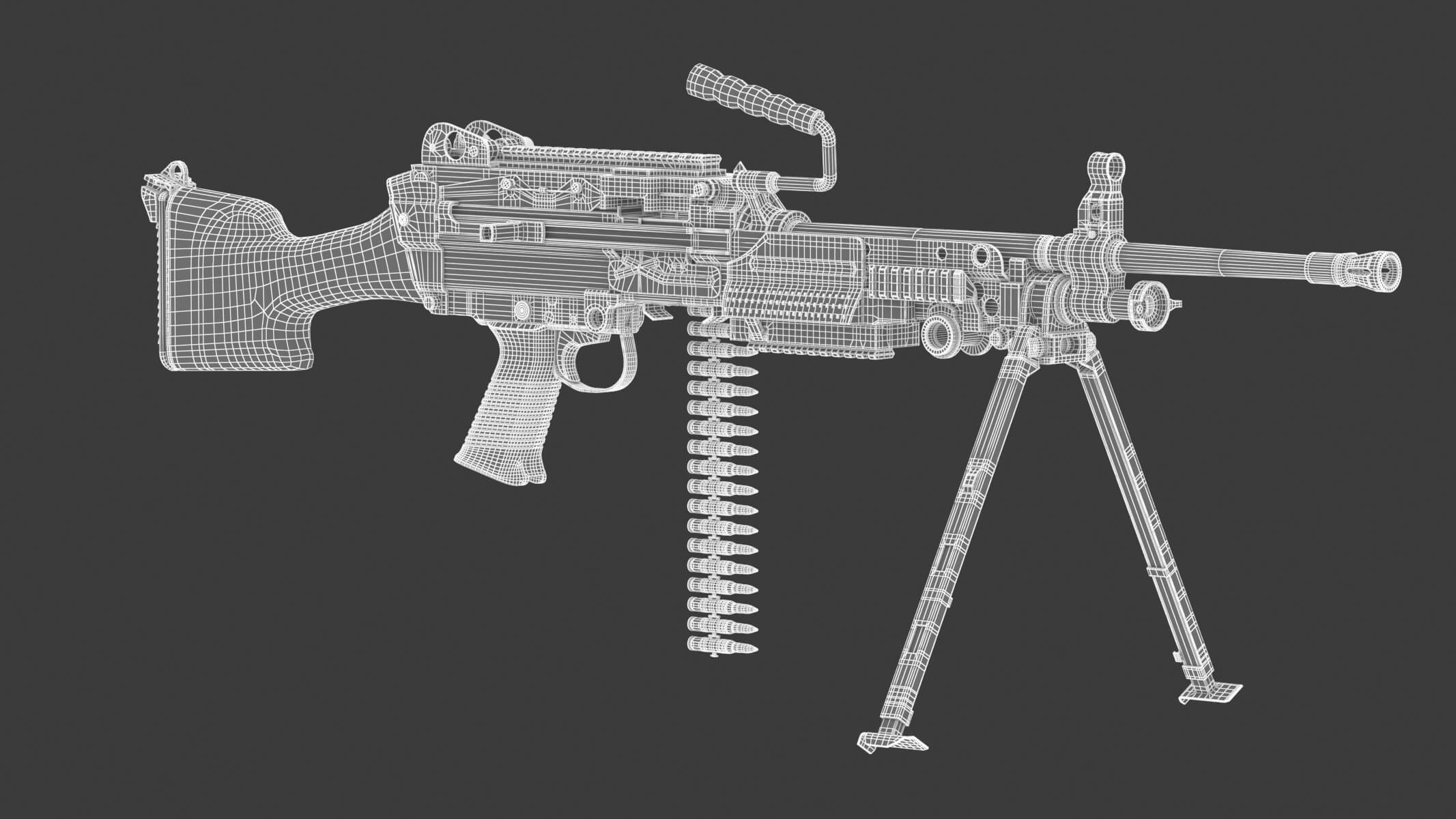 FN MINIMI MK3 - 3D Model by frezzy