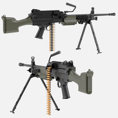 FN MINIMI MK3 - 3D Model by frezzy