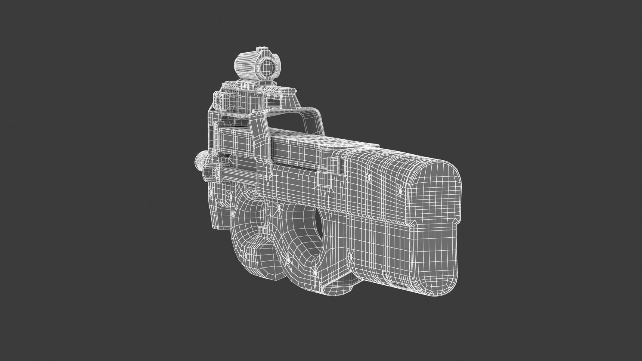 FN P90 - 3D Model by frezzy