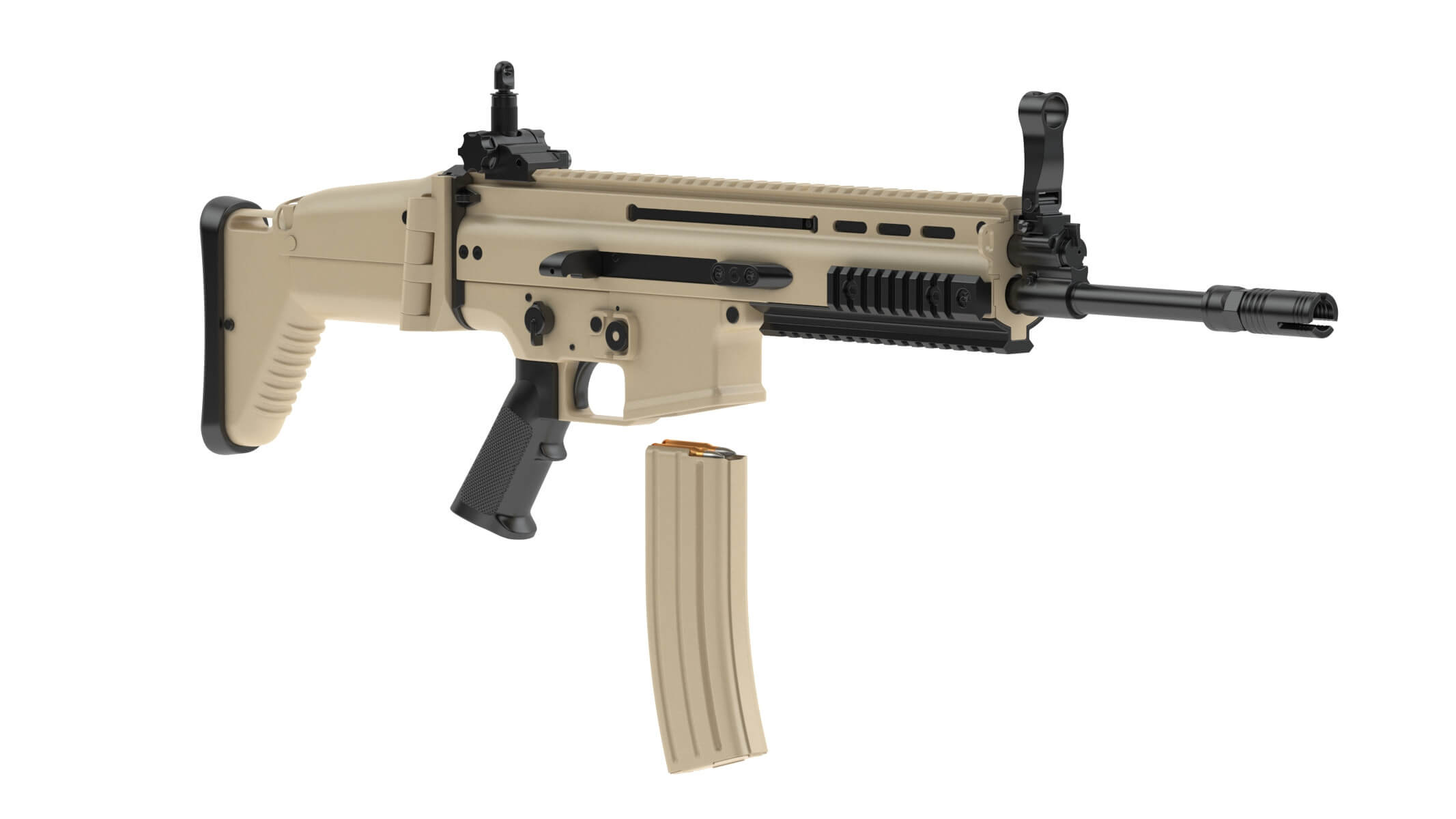 FN SCAR - 3D Model by frezzy