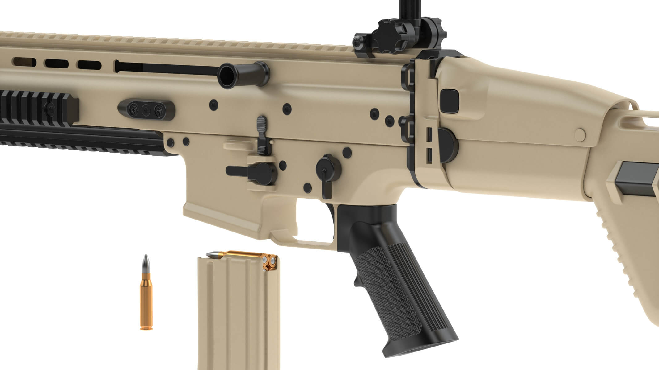 FN SCAR - 3D Model by frezzy