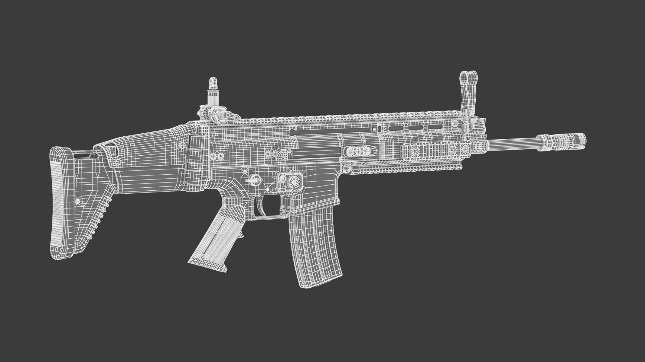 FN SCAR - 3D Model by frezzy