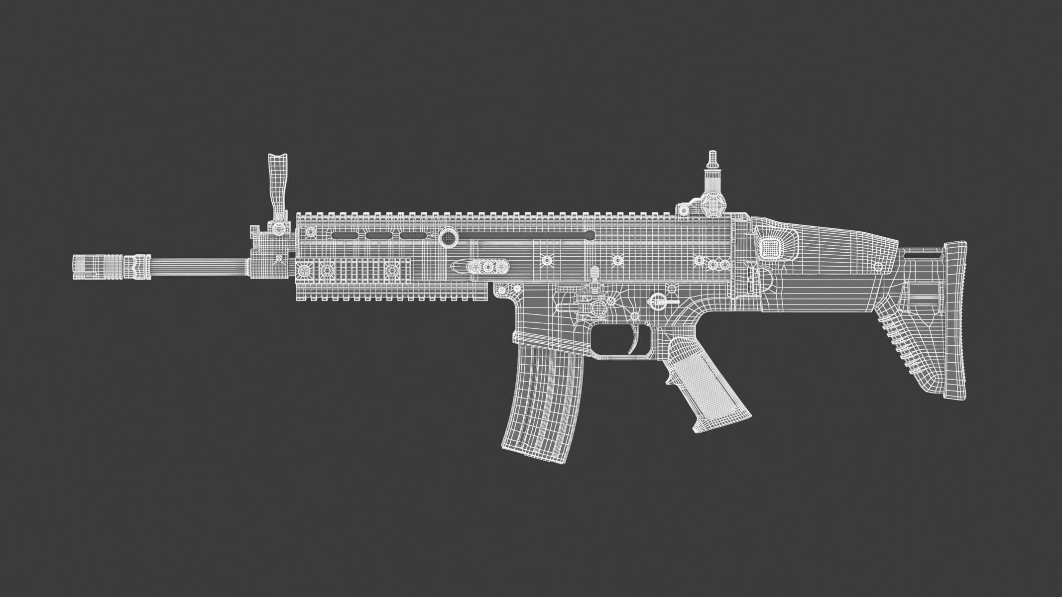 FN SCAR - 3D Model by frezzy