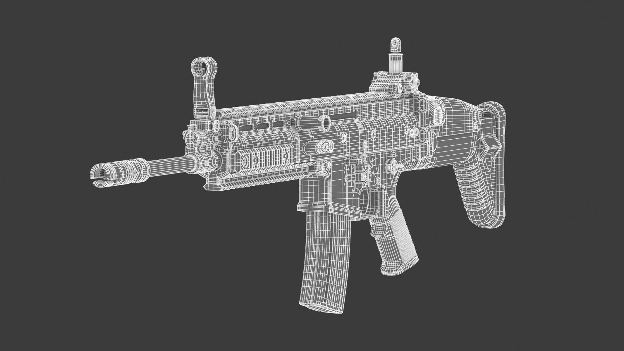 FN SCAR - 3D Model by frezzy
