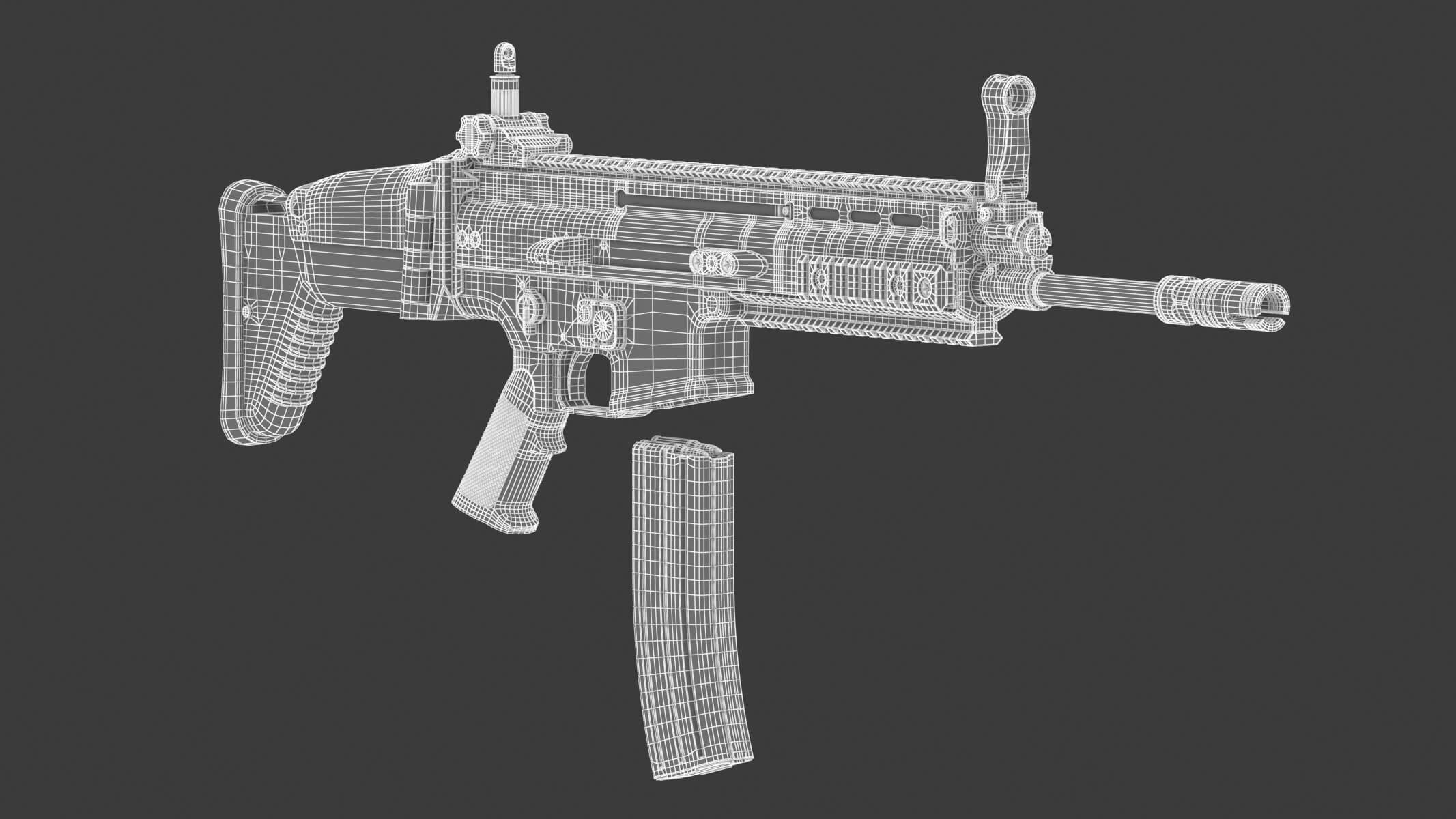 FN SCAR - 3D Model by frezzy