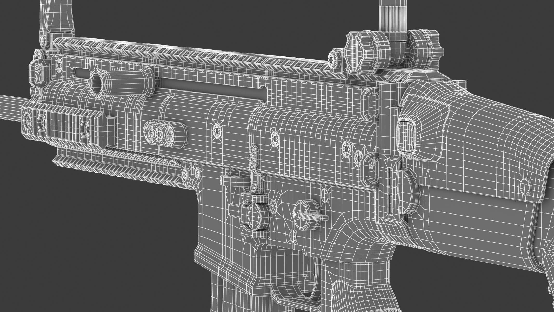 FN SCAR - 3D Model by frezzy