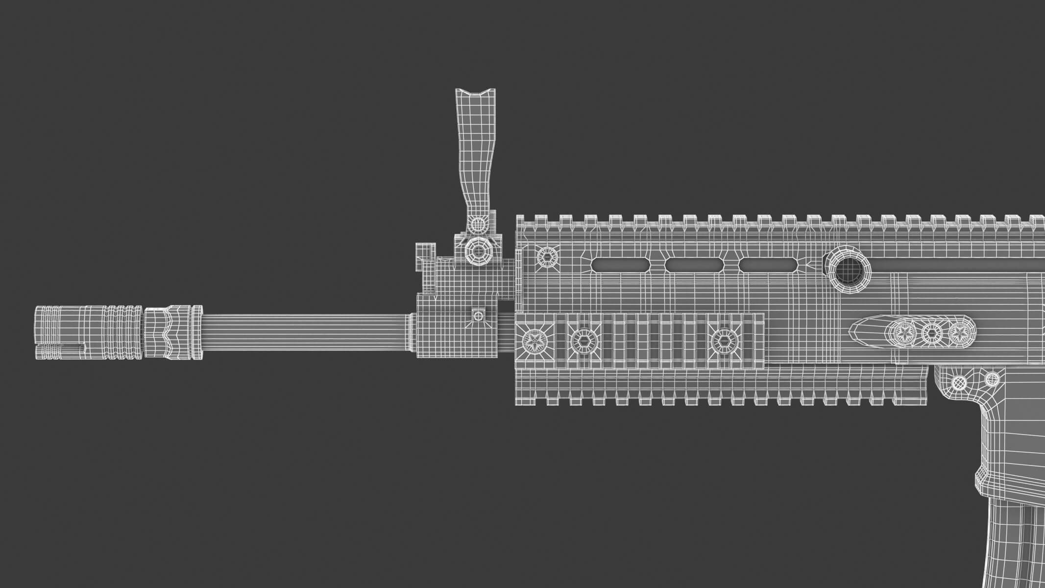FN SCAR - 3D Model by frezzy