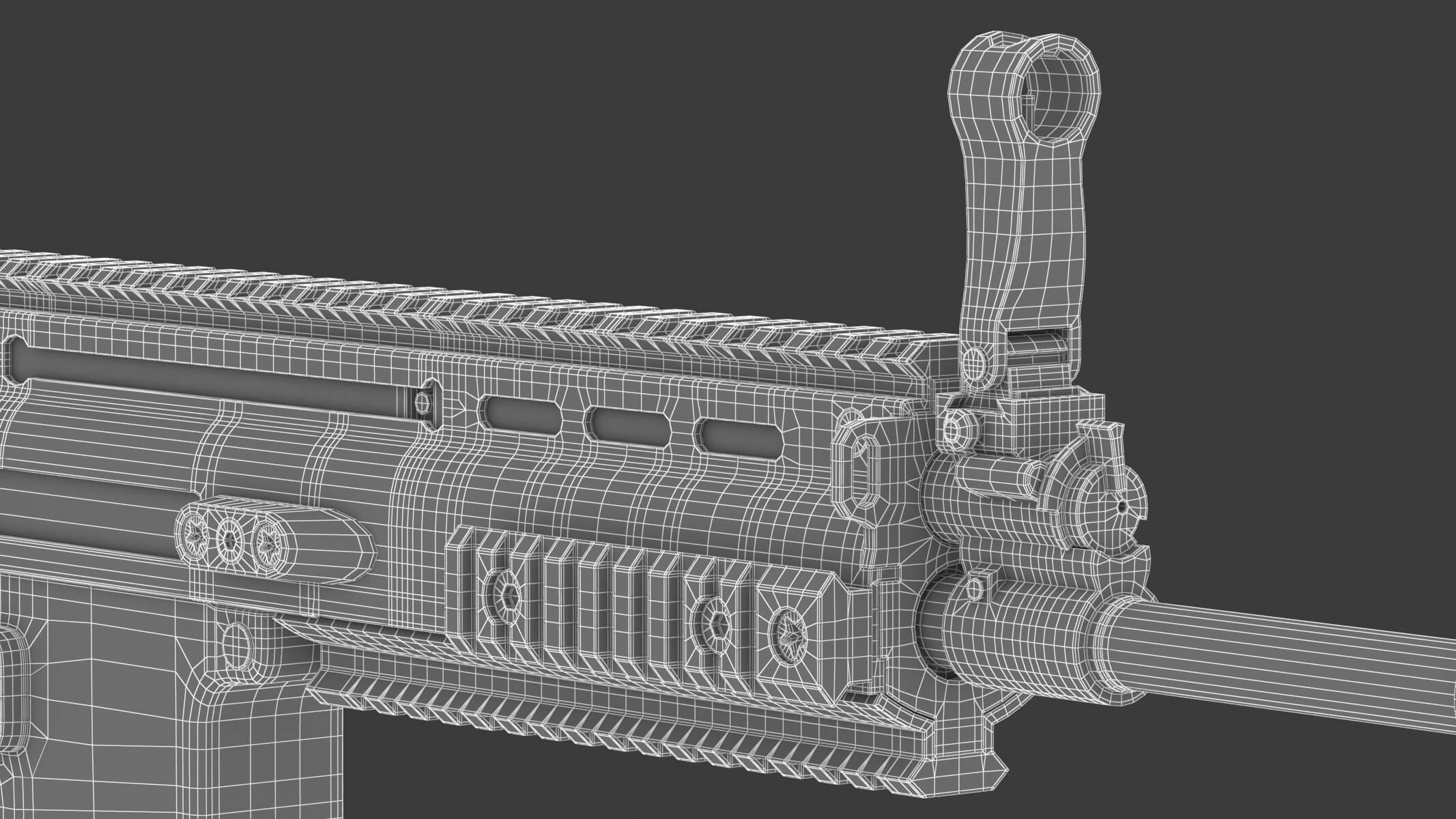 FN SCAR - 3D Model by frezzy