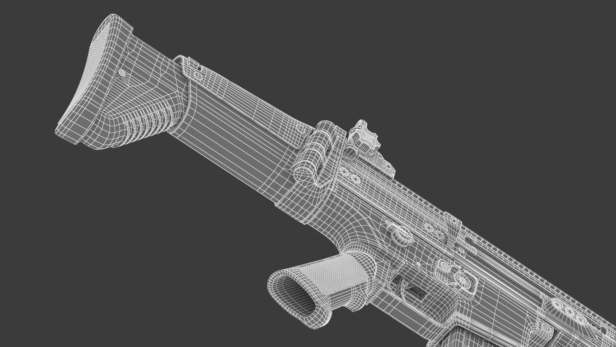 FN SCAR - 3D Model by frezzy