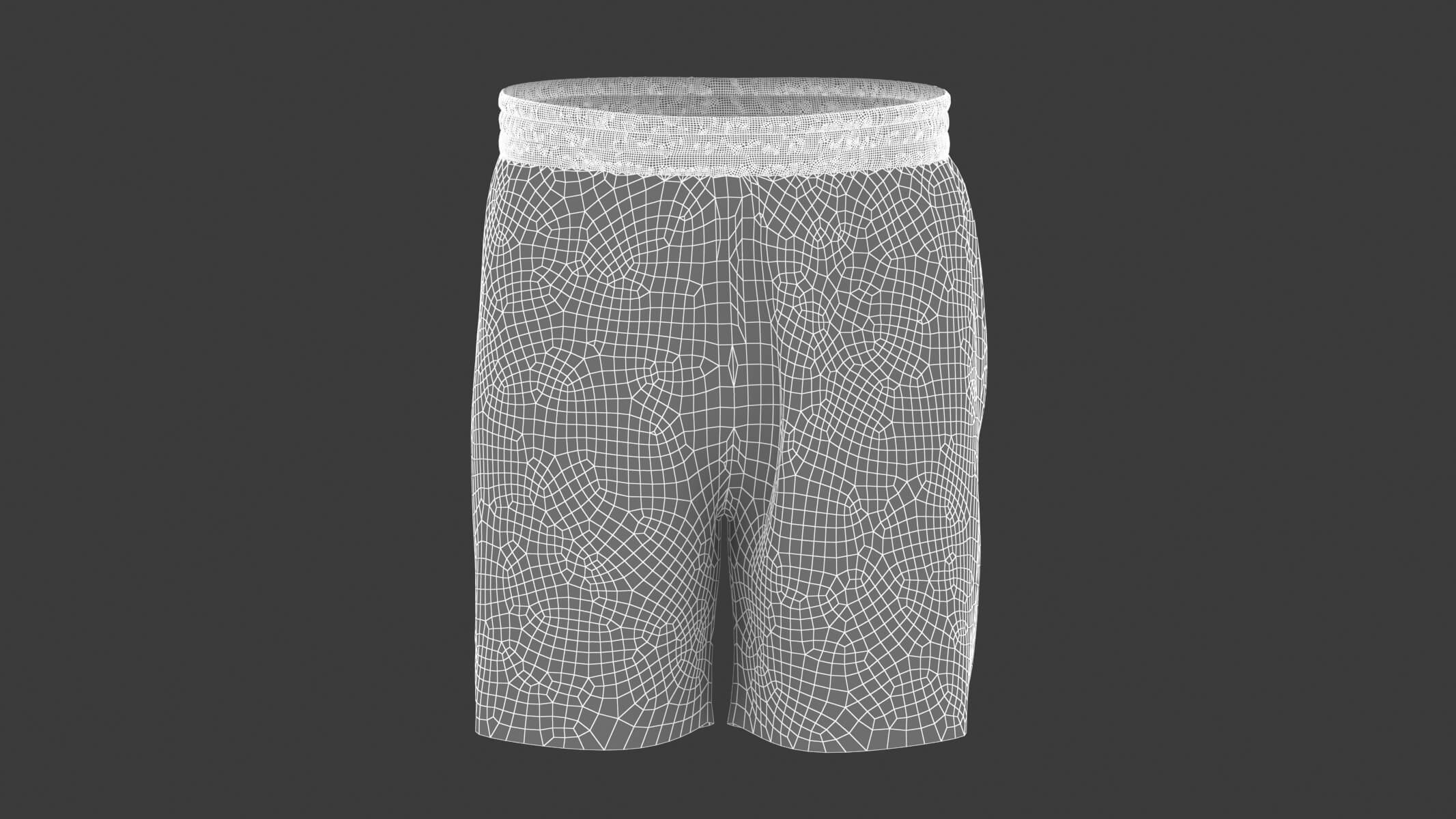 Football Short Pan Generic Low Poly - 3D Model by frezzy