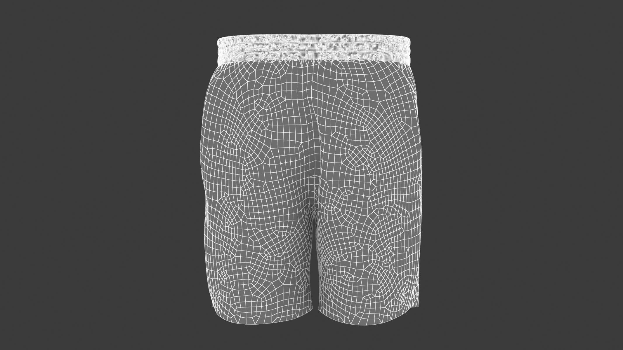 Football Short Pan Generic Low Poly - 3D Model by frezzy