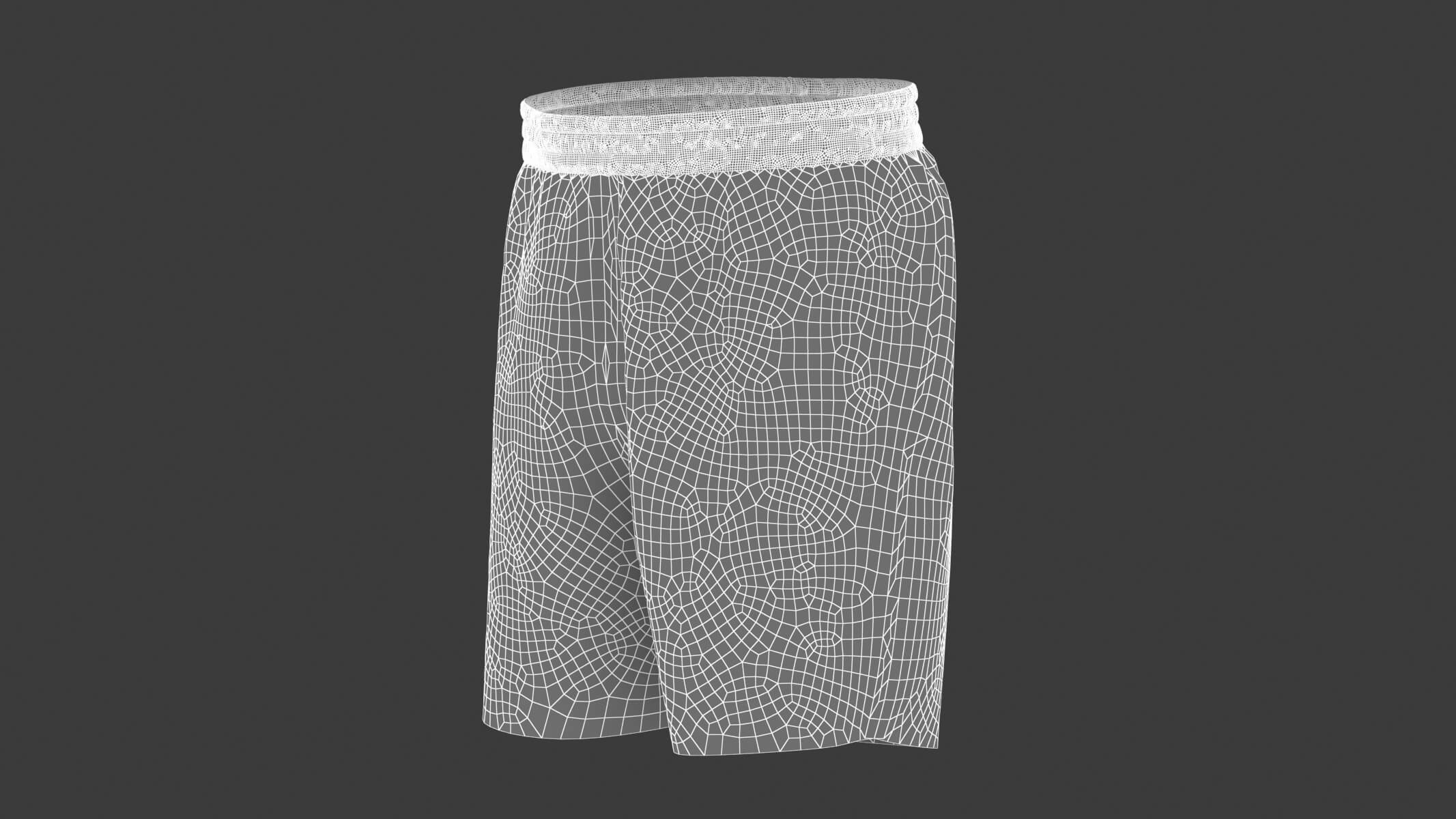Football Short Pan Generic Low Poly - 3D Model by frezzy