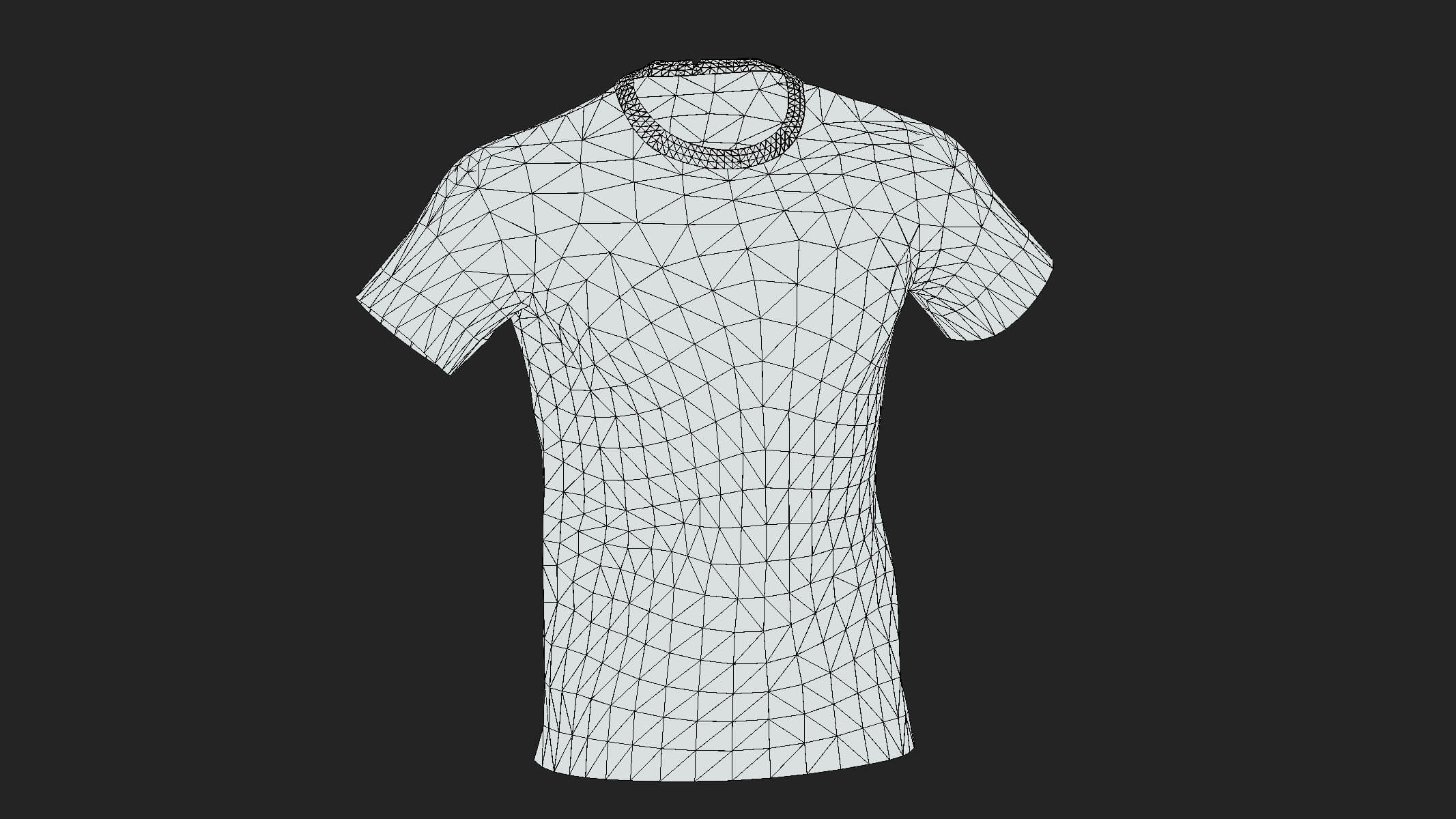 Football T-Shirt Low Poly 3D Model by frezzy