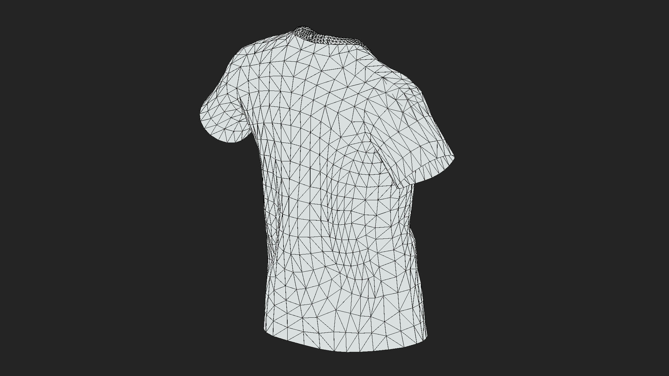 Football T-Shirt Low Poly 3D Model by frezzy